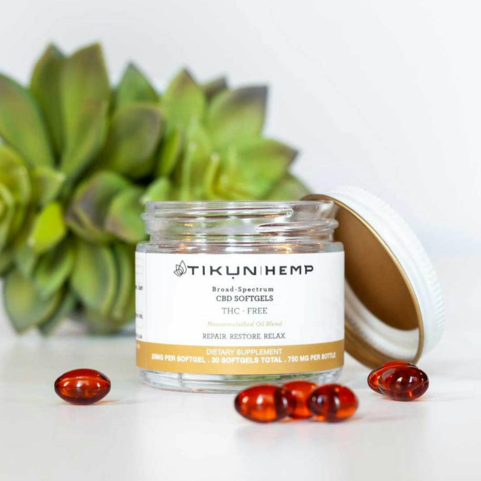 Tikun Hemp: CBD Softgels (750mg) | Leafly