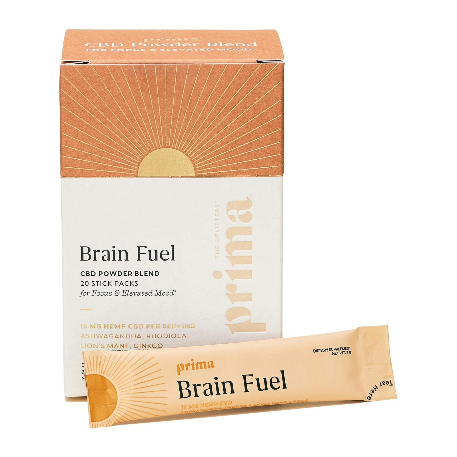 Prima: Brain Fuel 15mg CBD Functional Powder | Leafly