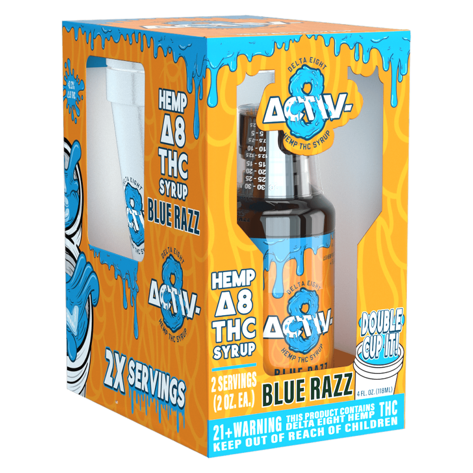 Activ-8 Delta 8: Blue Razz - Syrup | Leafly