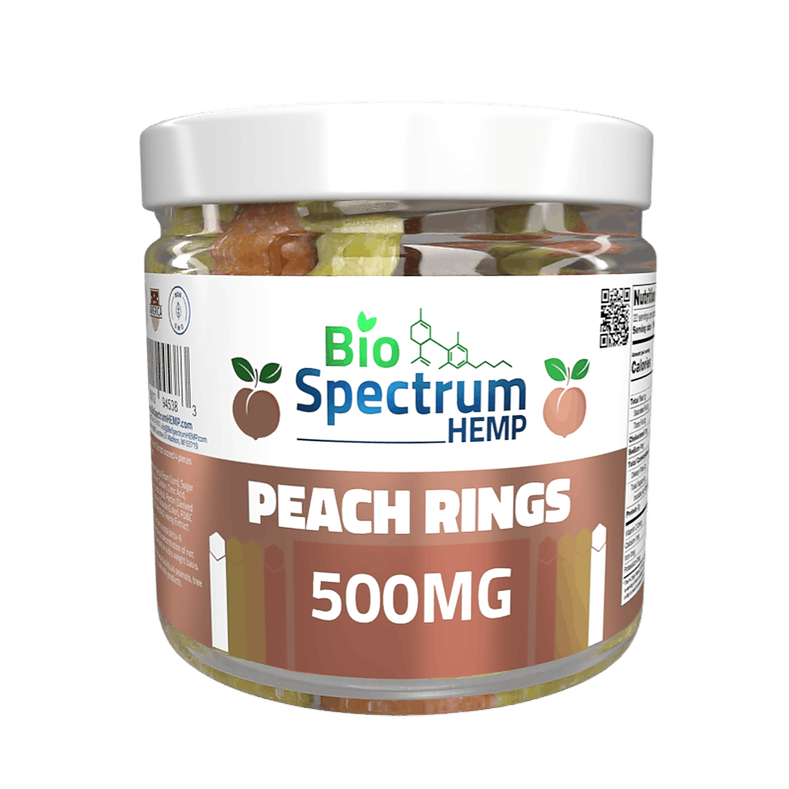 BioSpectrum Hemp: BioSpectrum Hemp Peach Rings 500mg (Promo-LEAFLY15 ...