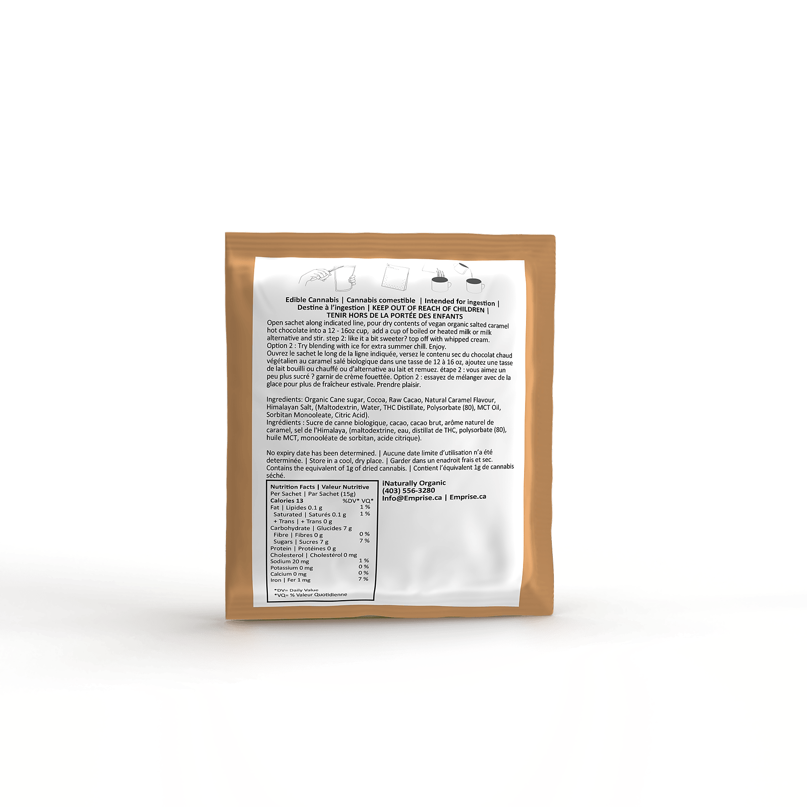 Emprise Canada: Salted Caramel Vegan & Organic Hot Chocolate - 10mg ...