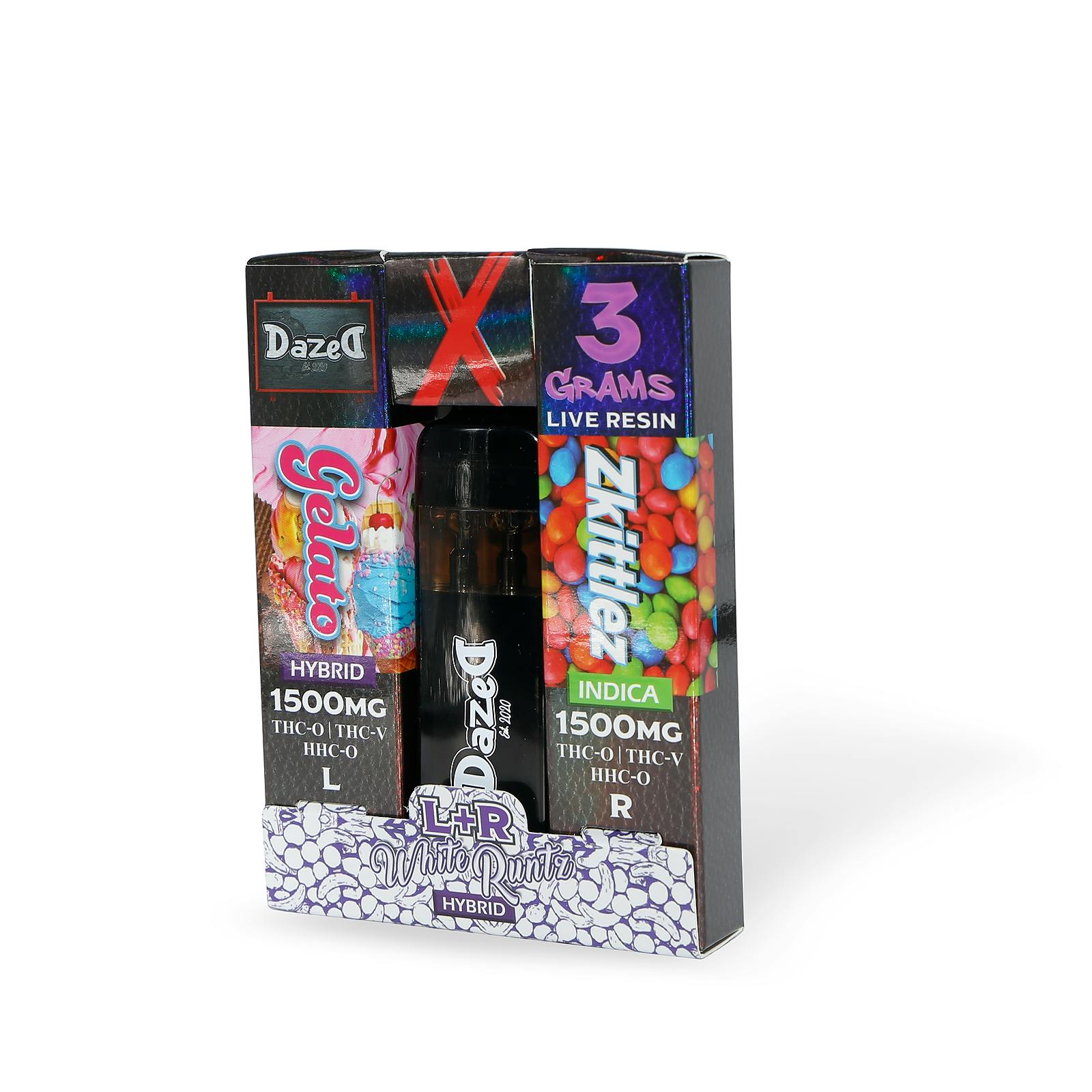 DazeD8: White Runtz Cross, OVO Live Resin 3-in-1 Disposable — 3 Grams ...