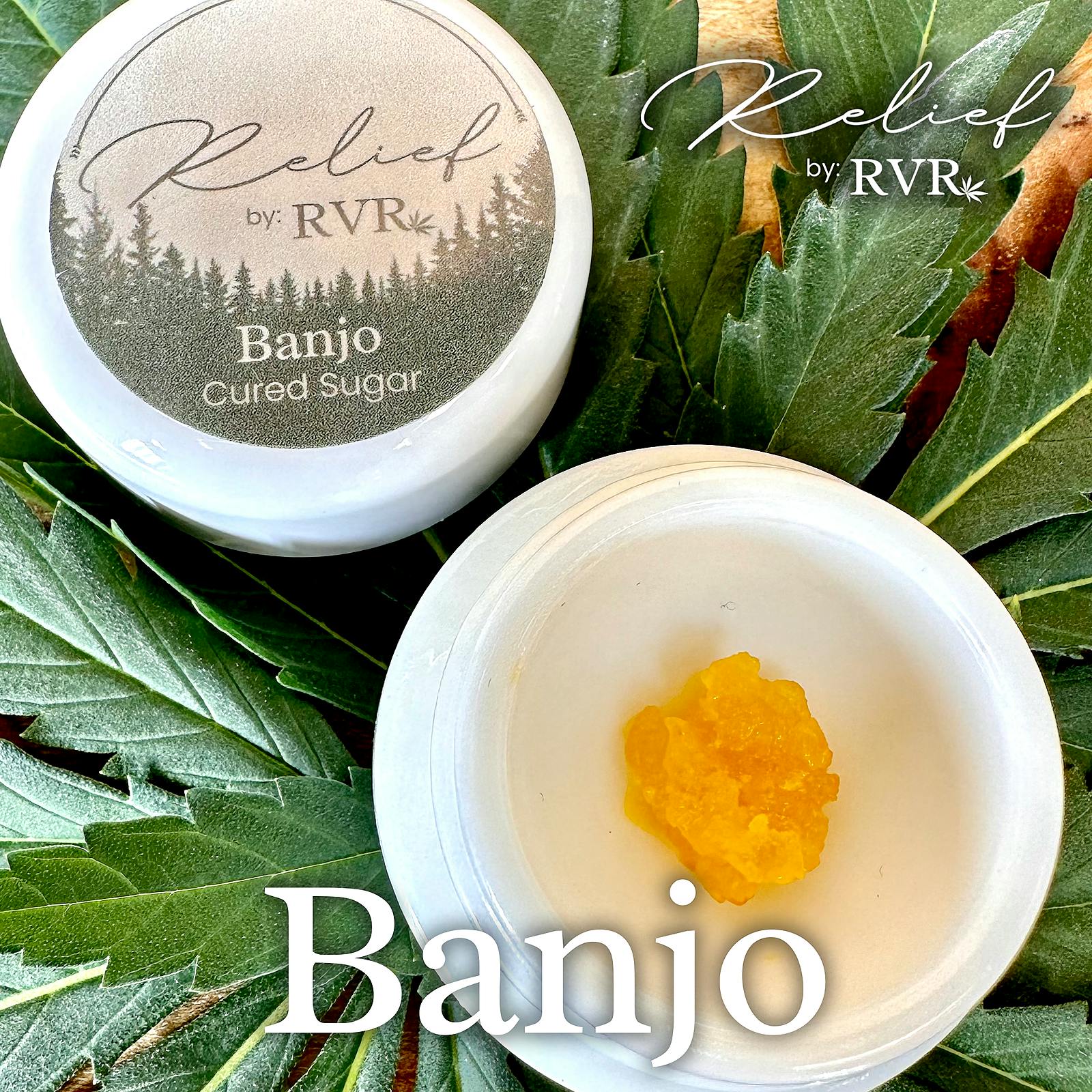 River Valley Relief: Banjo Sativa Hybrid Cured Sugar | Leafly