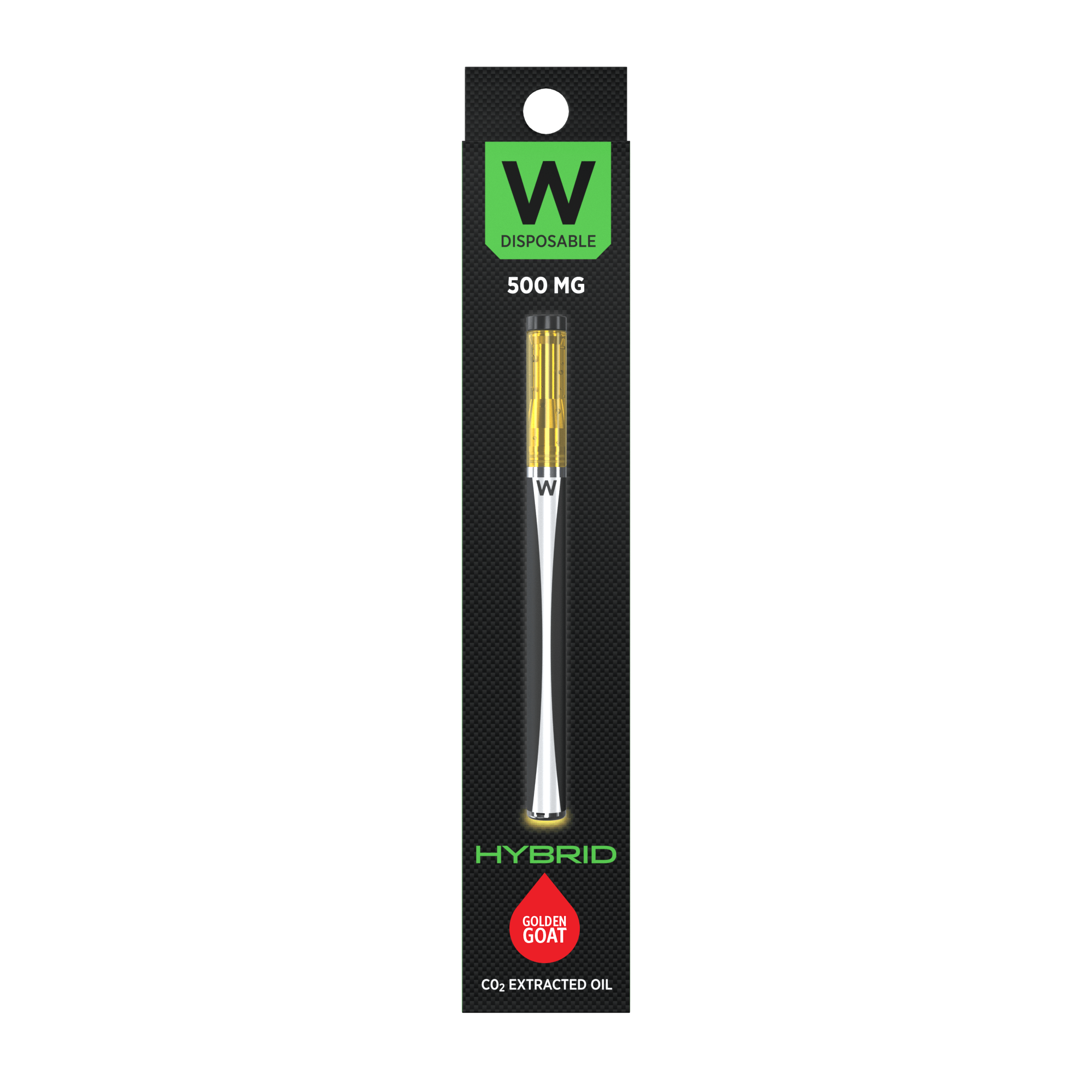W Vapes Golden Goat Hybrid 500mg Disposable Vaporizer Leafly