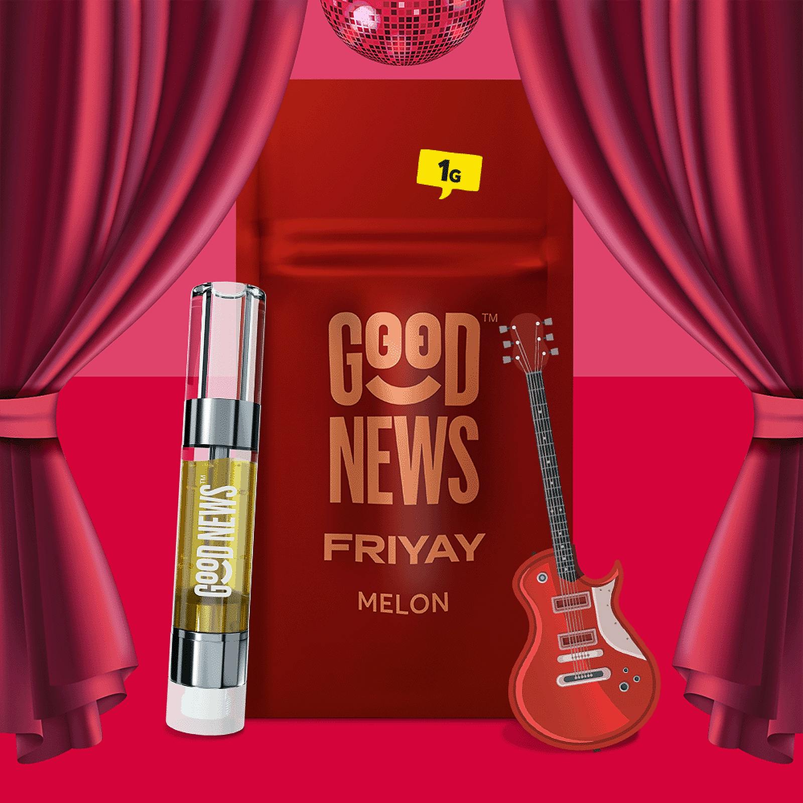 Good News: Friyay Melon | Sativa Cartridge [1g] | Leafly