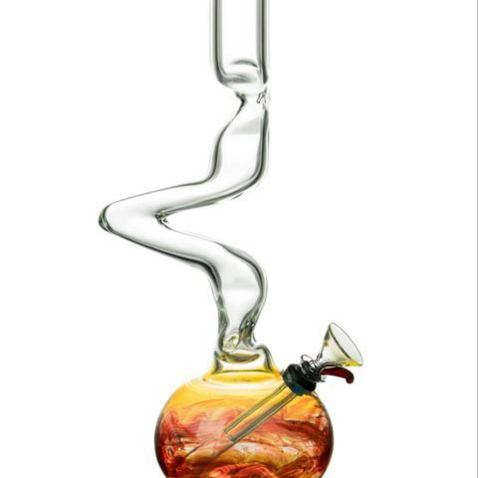 Stash Lab Technologies: 12" Raked Zig Zag Bubble Base Bong | Leafly