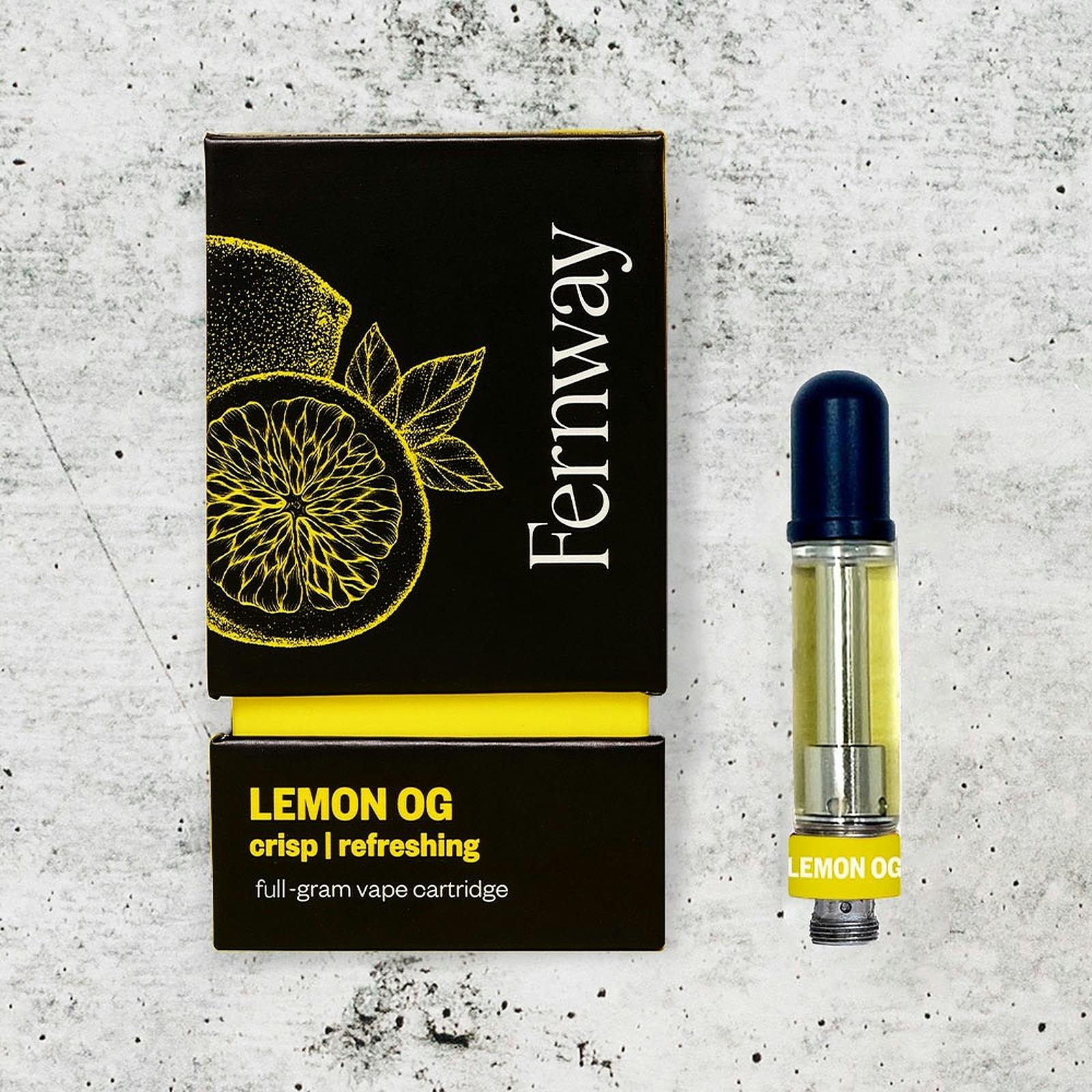 Fernway: Fernway - Lemon OG 1g Vape Cartridge (I) | Leafly