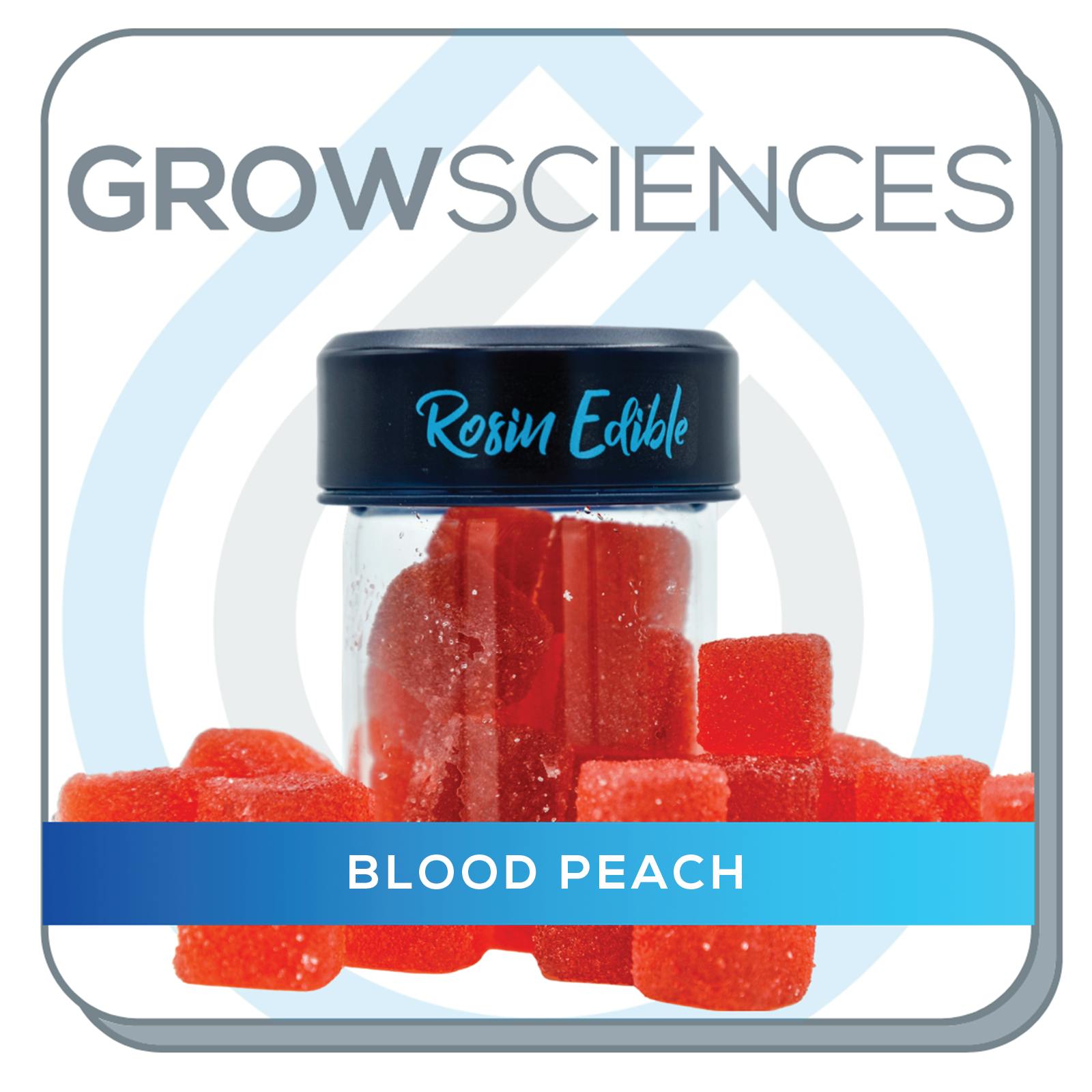Grow Sciences: Blood Peach Rosin Edible (100mg) | Leafly