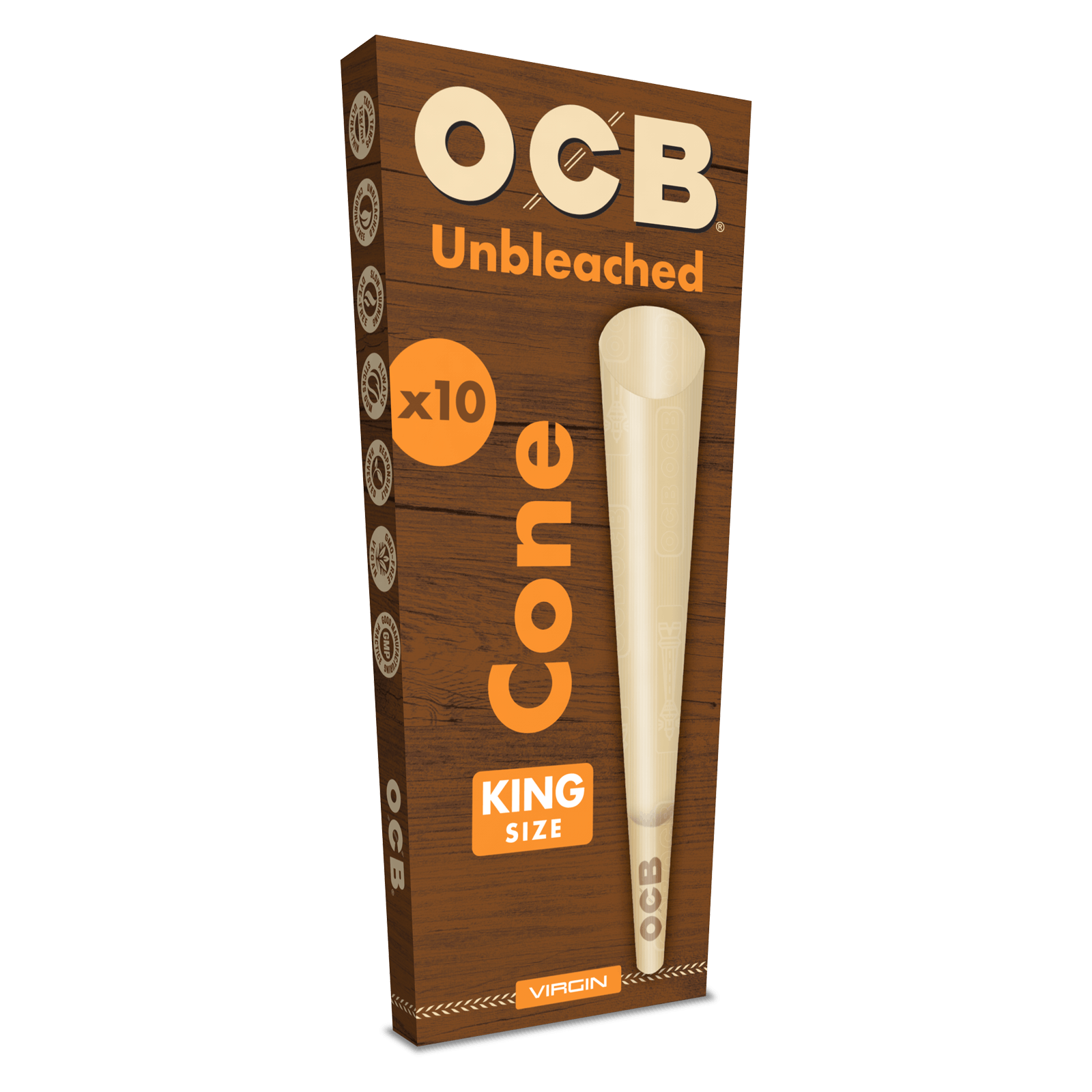 OCB Cones & Rolling Papers: OCB Virgin Unbleached Cones - 1-1/4" Size ...