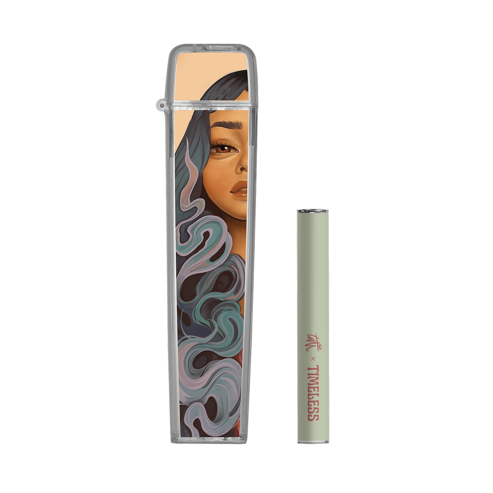 Timeless Vapes: Tatiana Suarez Flip Case & Battery Combo 500mg | Leafly