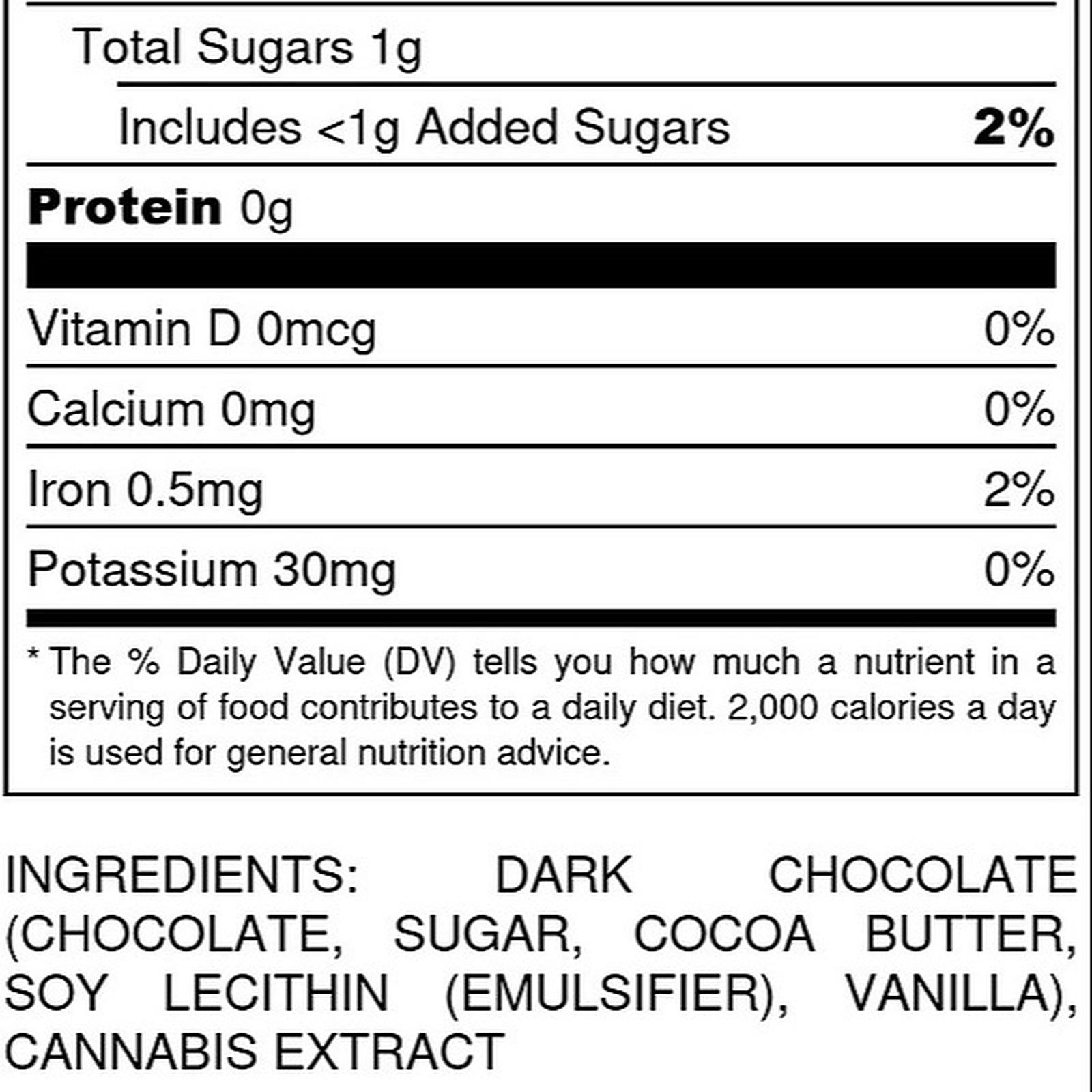 Haze & Main: Haze & Main Dark Chocolate Bar 100mg | Leafly