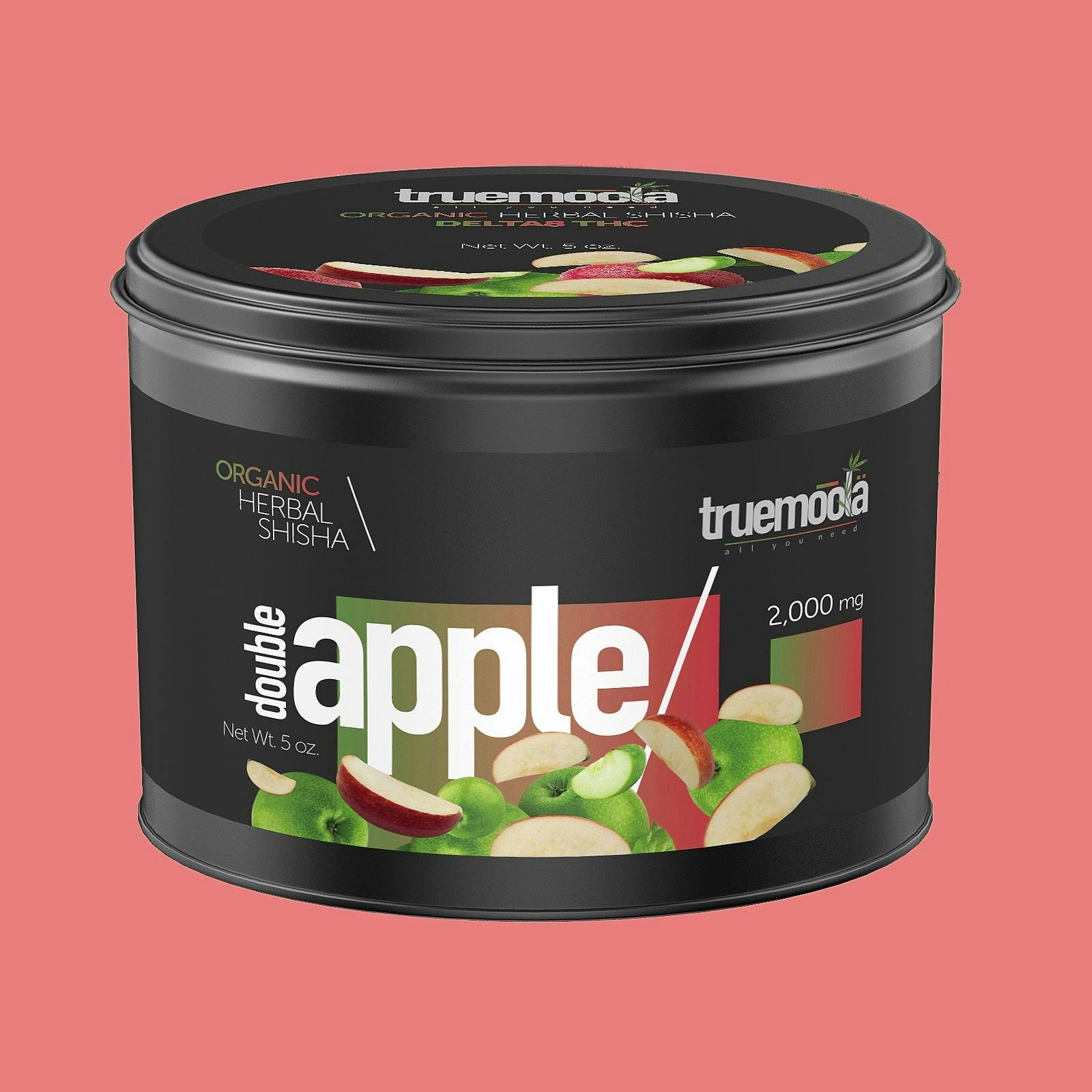 Truemoola: 2000mg - Double Apple - Organic Herbal Shisha | Leafly