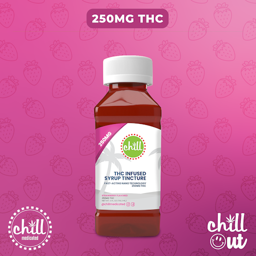 Chill Medicated: Strawberry | Medicated Tincture Syrup 250MG THC ...