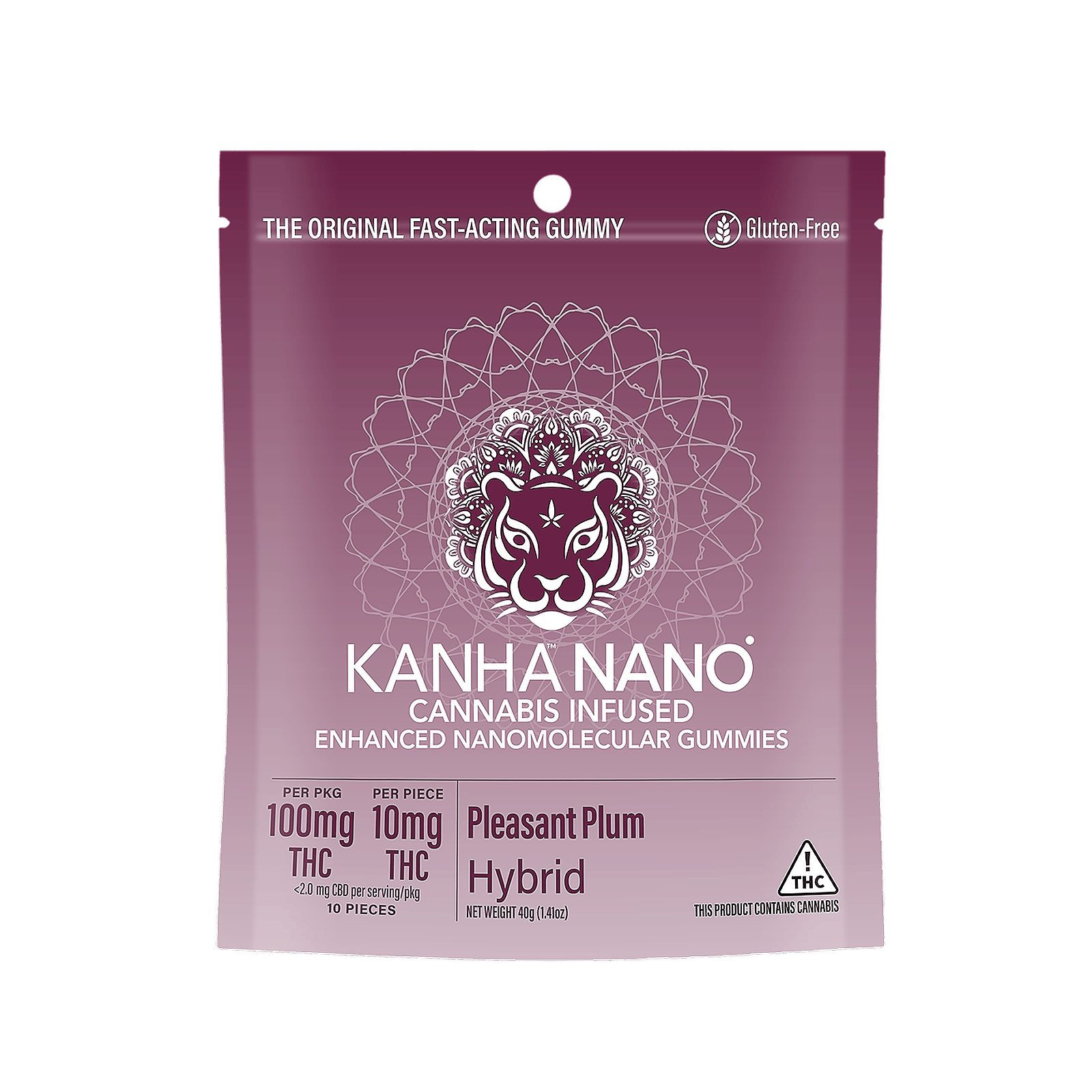 KANHA: KANHA | NANO | Pleasant Plum | Hybrid | 100mg THC | 10-pack | Leafly