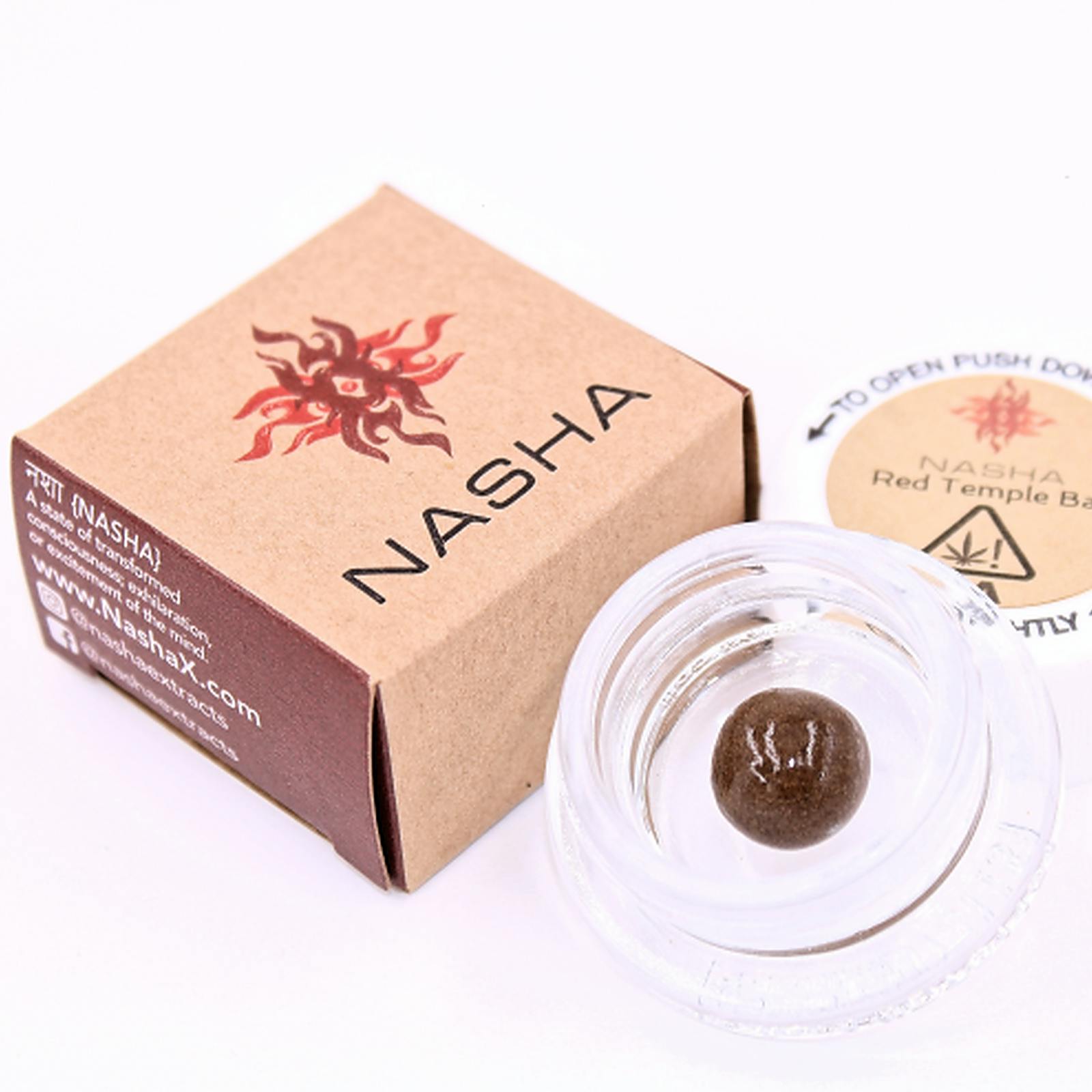 NASHA: Creme de Luna Pressed Temple Ball Hash 1g | Leafly