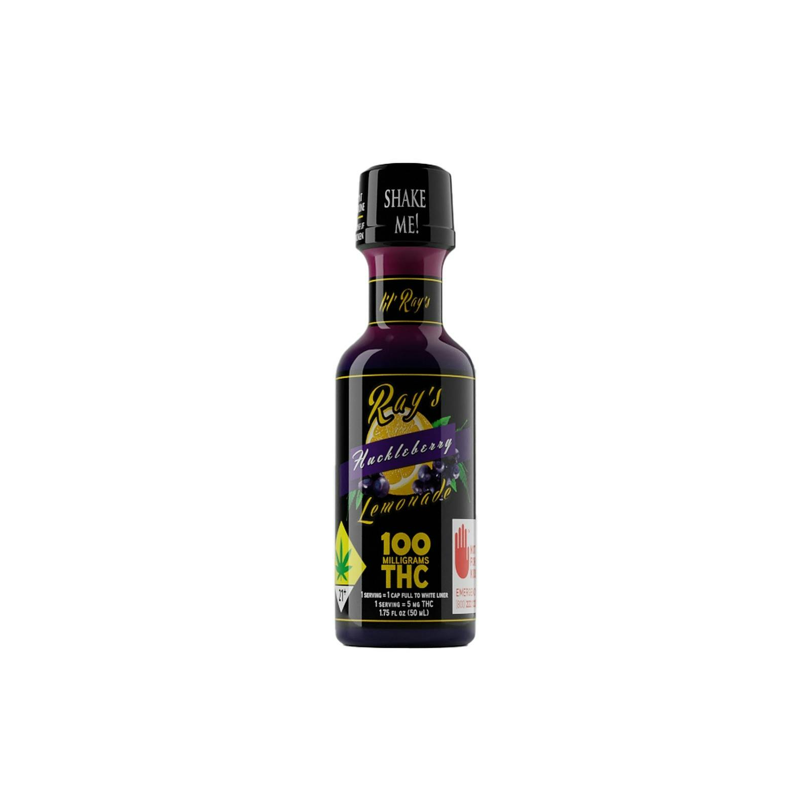 Ray's Lemonade: Huckleberry lil' Ray's Lemonade 100mg THC | Leafly