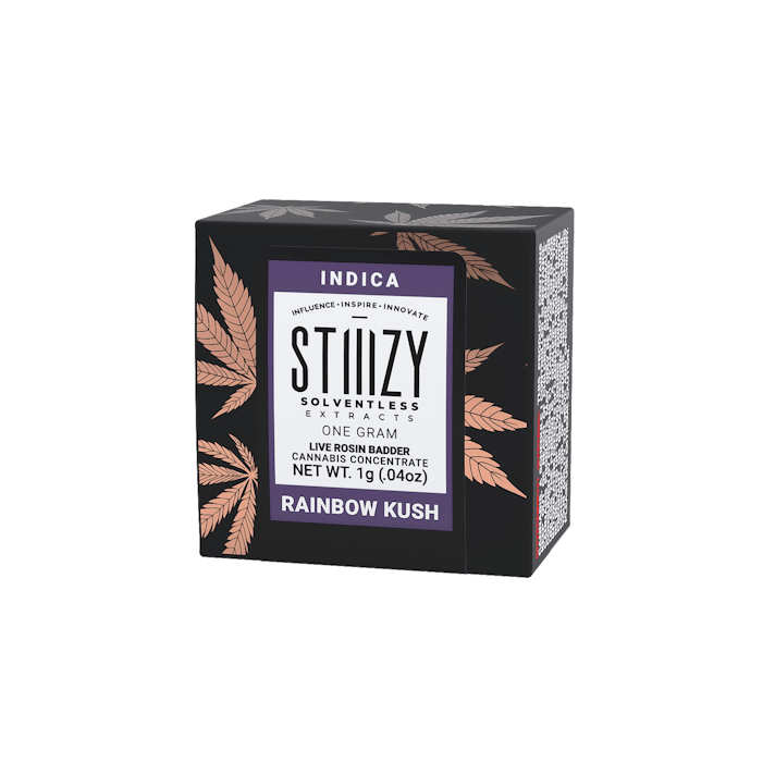 STIIIZY: RAINBOW KUSH LIVE ROSIN BADDER 1G | Leafly