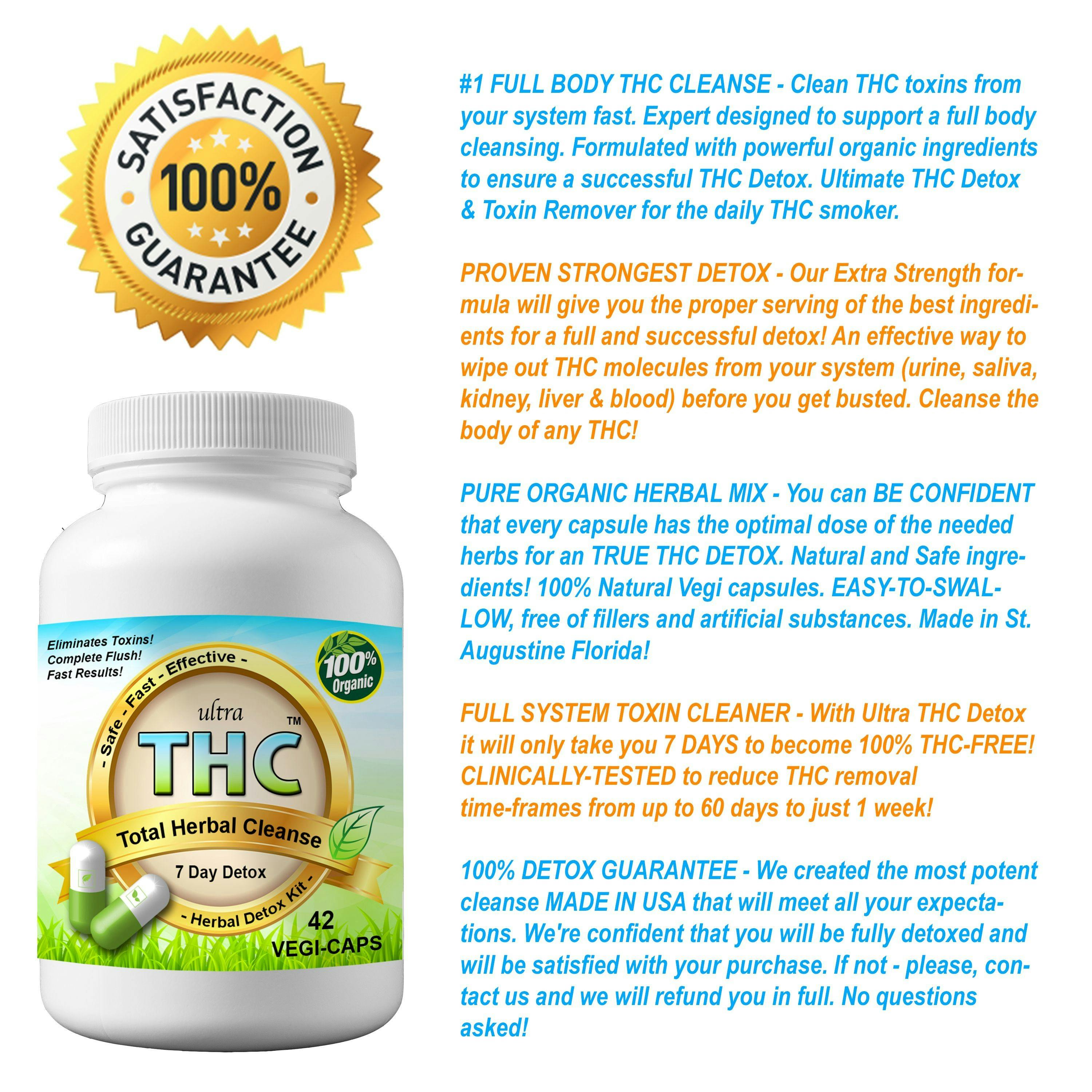 Pass Drug Test With Ultra THC Magic Detox™ Full THC Detox Kit Cleanse ...
