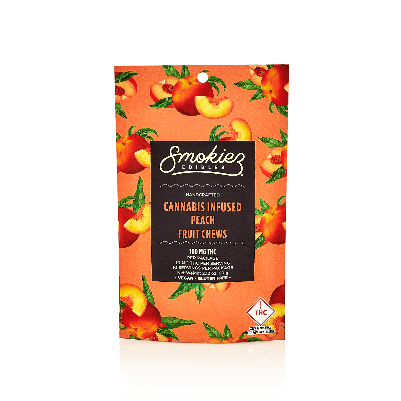 Smokiez Edibles: Smokiez SATIVA Peach Fruit Chews - 100mg 10pk - OH ...
