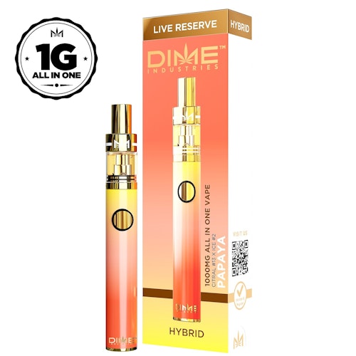 Dime Industries: Papaya 1000mg All In One Device | Leafly