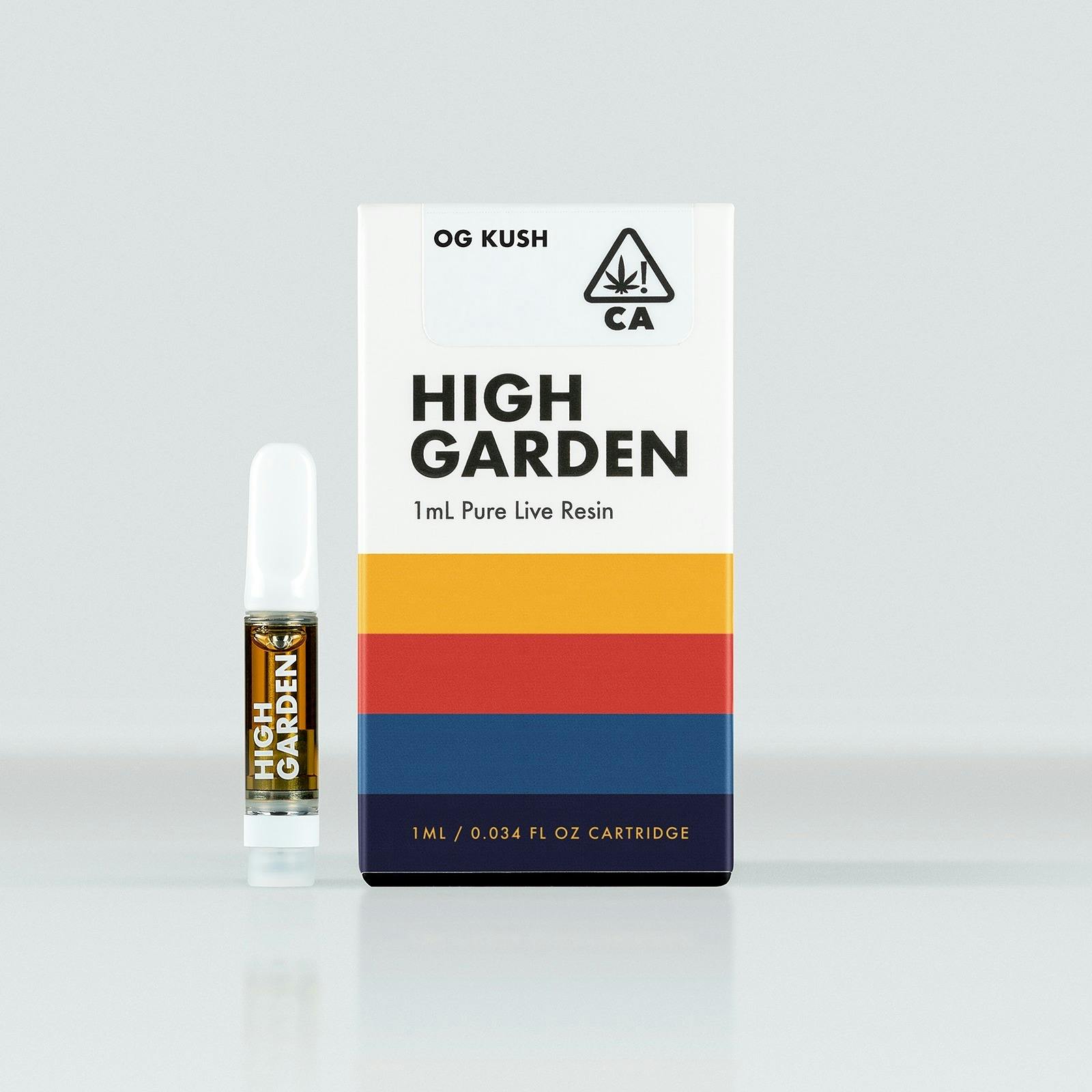 High Garden: OG Kush (1ml Pure Live Resin Cartridge) | Leafly