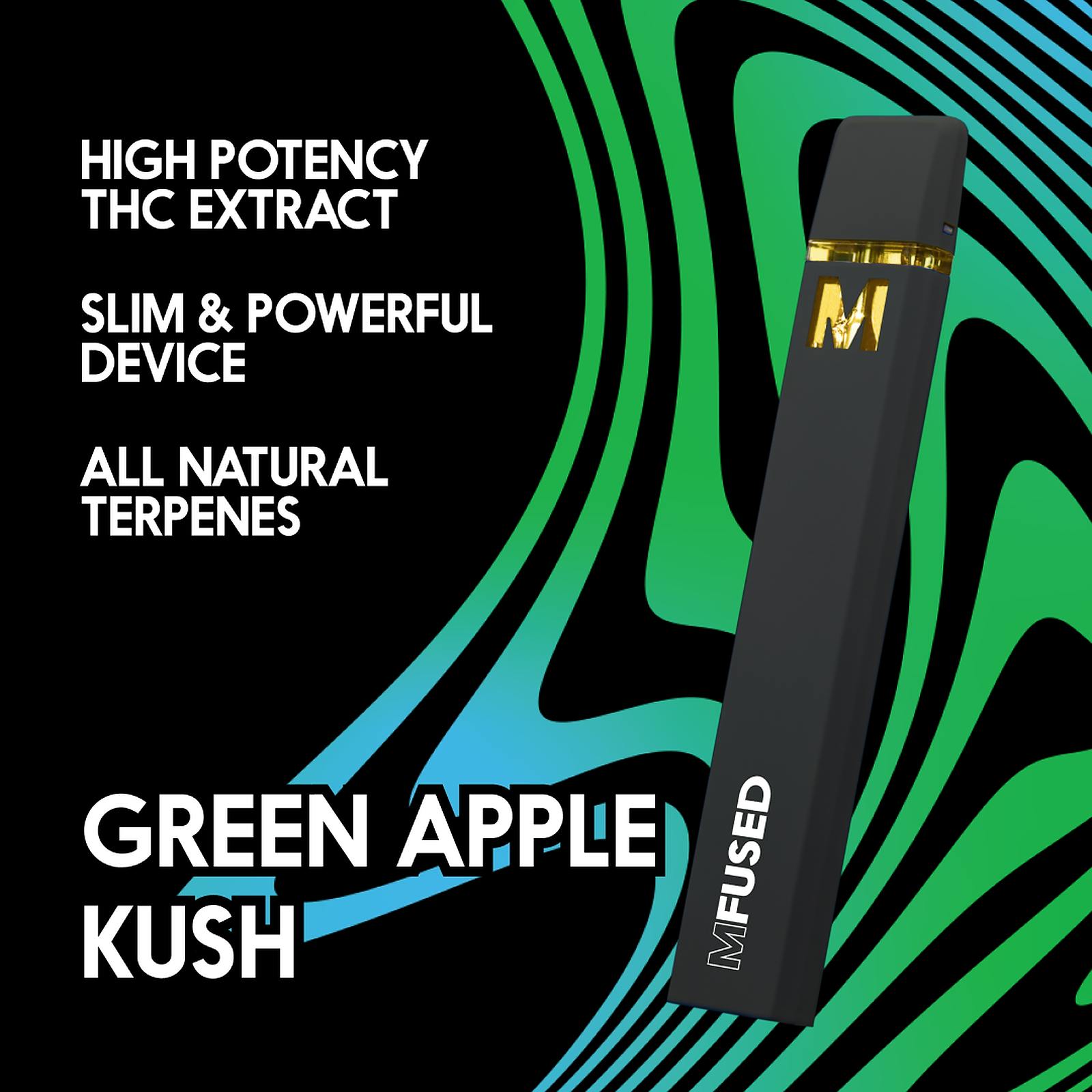 MFUSED: TWISTED Disposable - Green Apple Kush | Leafly