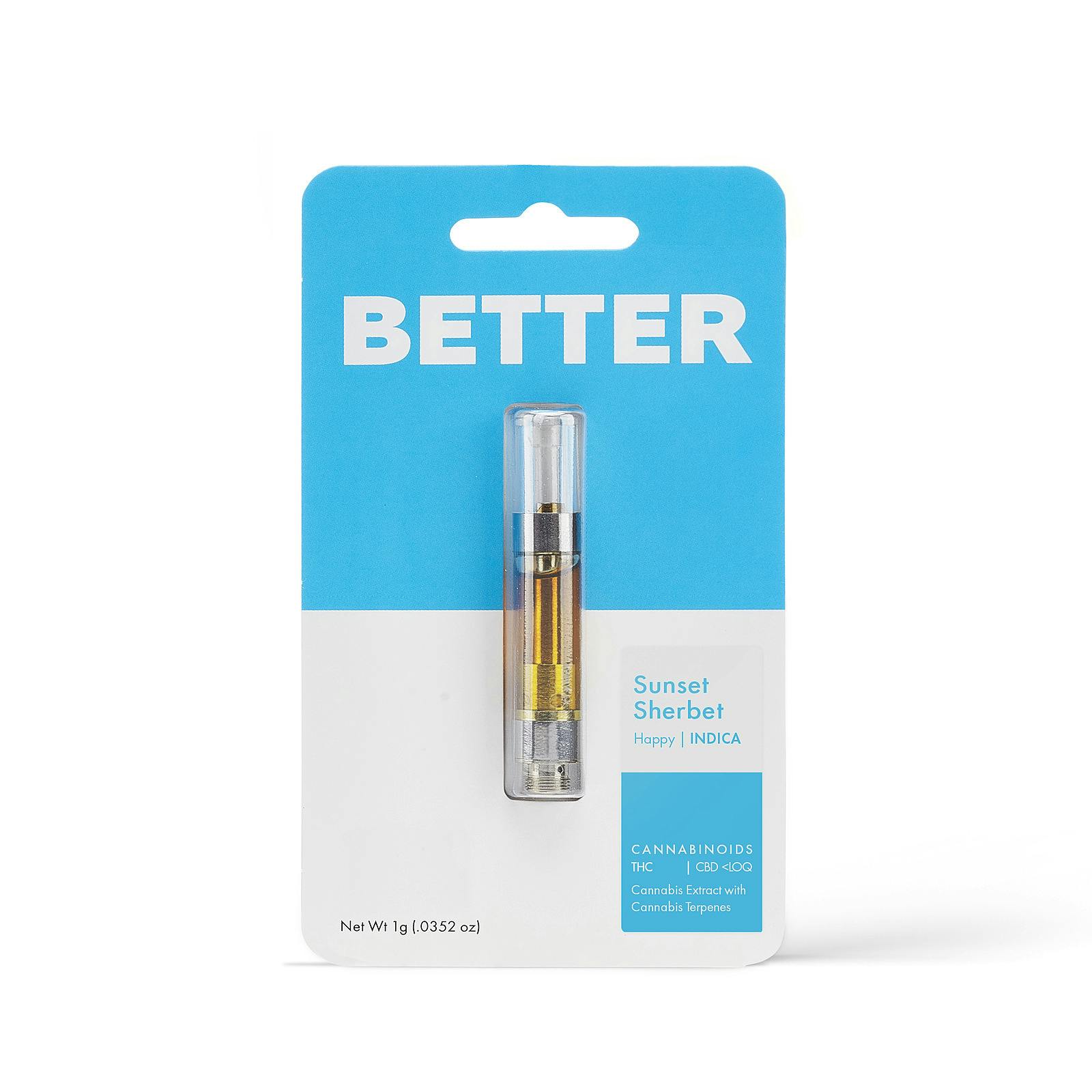 Better Sunset Sherbet Cartridge 1g Leafly