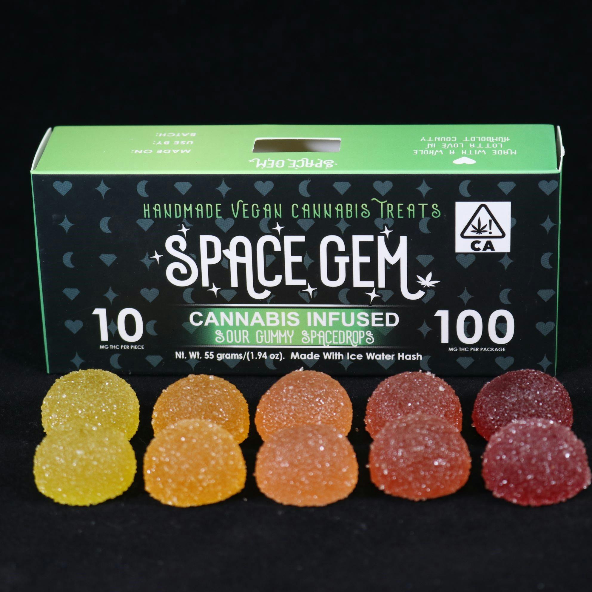 Space Gem: Sour SpaceDrops 100mg 10-Pack | Leafly