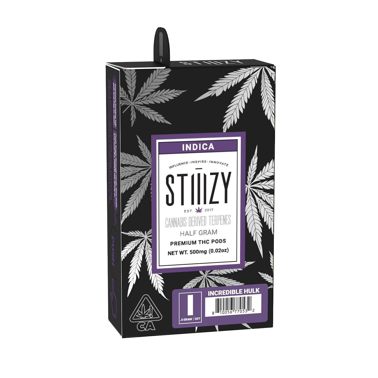 STIIIZY: INCREDIBLE HULK CANNABIS DERIVED TERPENES POD 0.5G | Leafly