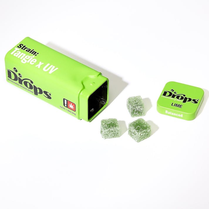 Drops: Lime Jellies 100mg THC | 20-pack | Leafly
