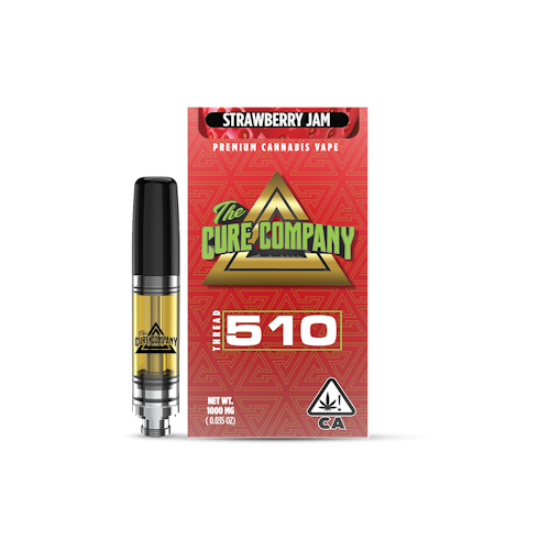 The Cure Company: Strawberry Jam | 1g Vape Cartridge | Leafly