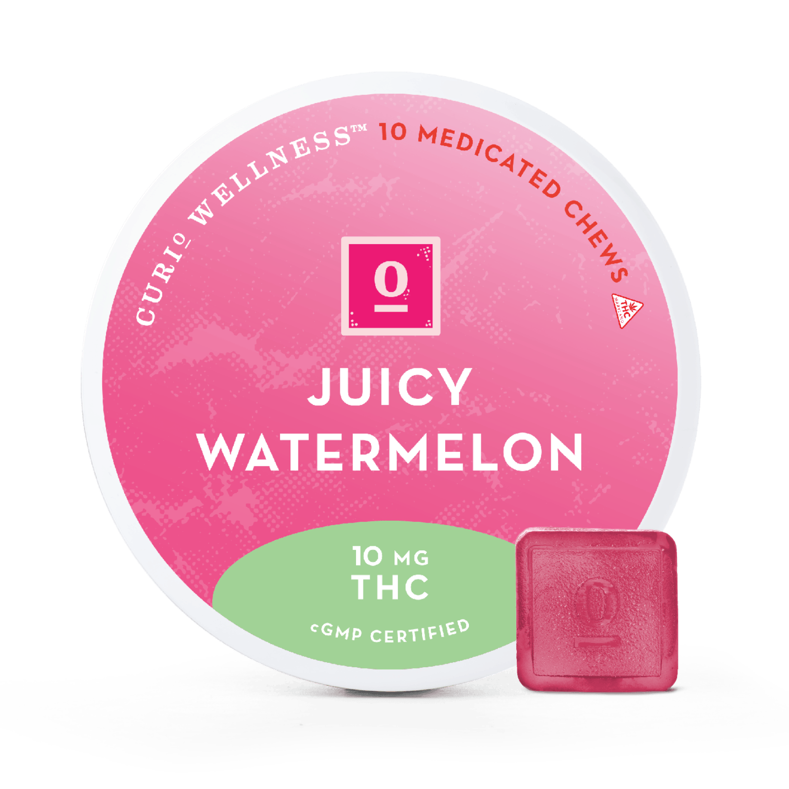 Curio Wellness: Juicy Watermelon Chews | 100mg | 10pk | Leafly