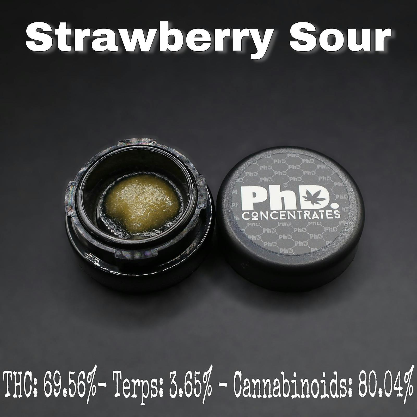 Pharmicated: PhD Concentrate 1 gram - Strawberry Sour Badder - 69.56% ...