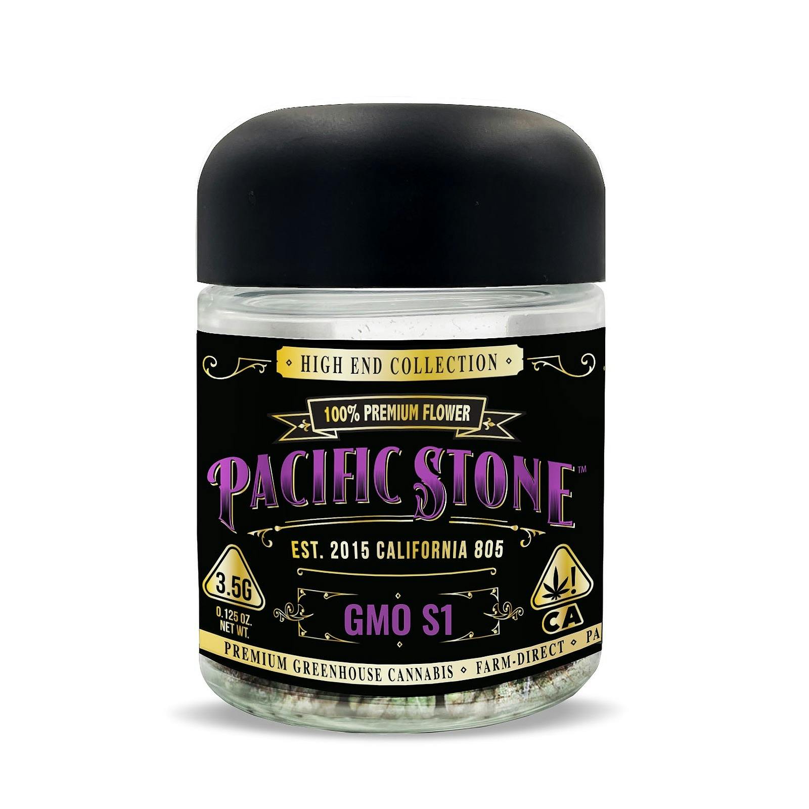 Pacific Stone: Pacific Stone | GMO S1 Indica High-End Flower Jar (3.5g ...