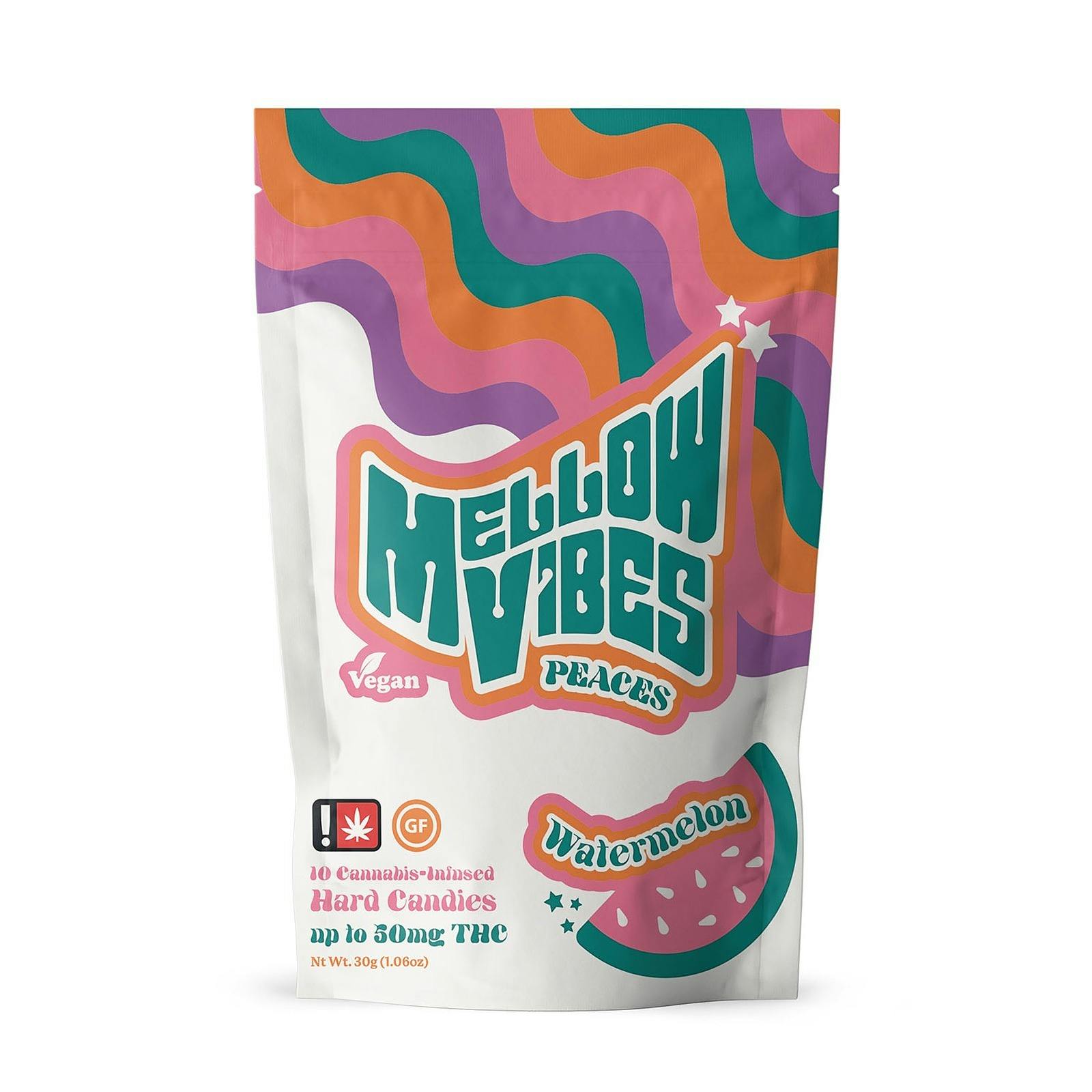 Mellow Vibes: Mellow Vibes Peaces Watermelon Hard Candy | 10 Pack ...