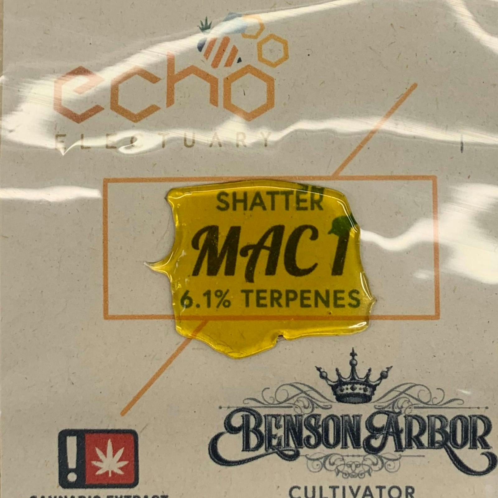 Echo Electuary: Mac 1 Live Shatter 1g | Leafly