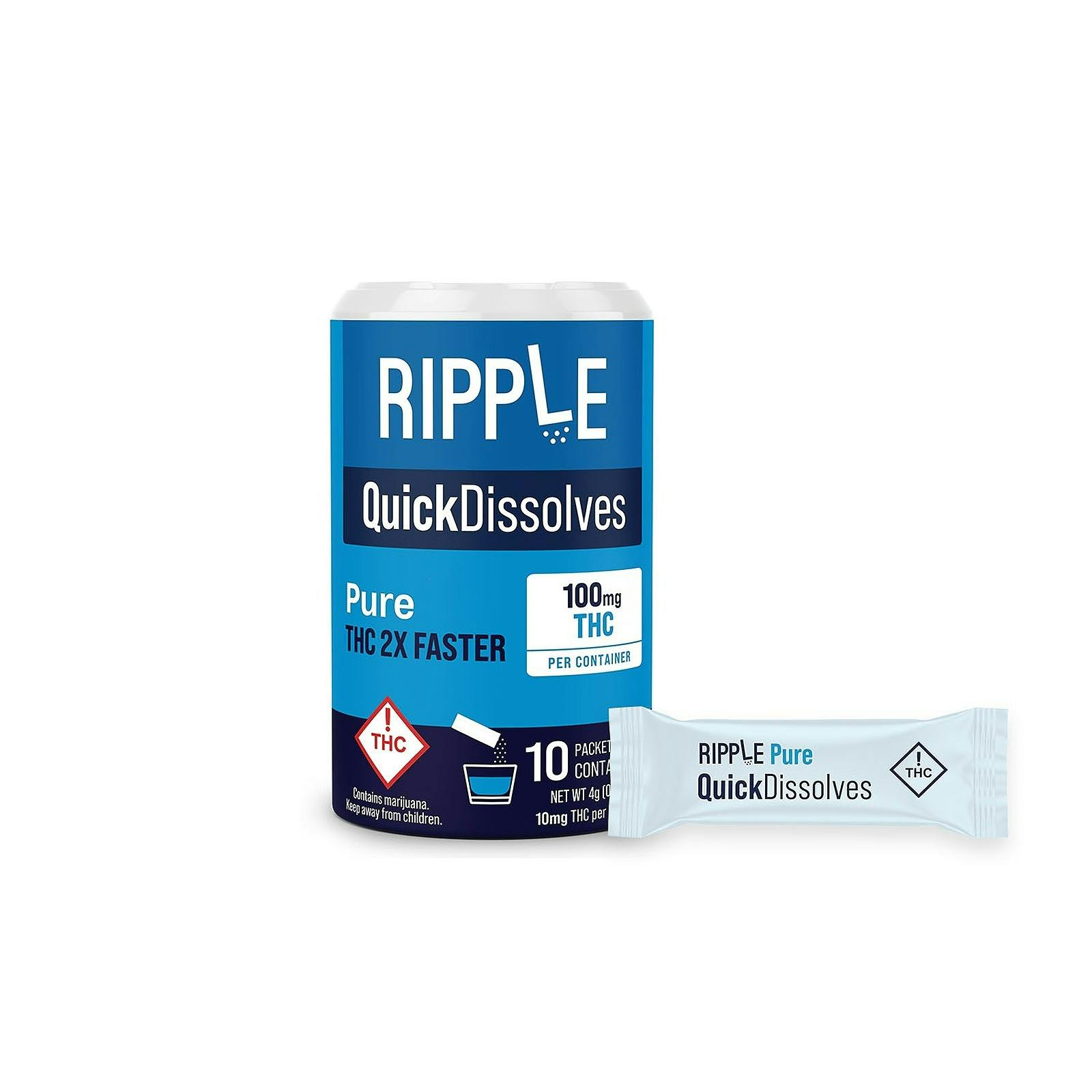Ripple: Ripple Dissolvables - Pure 100mg THC | Leafly