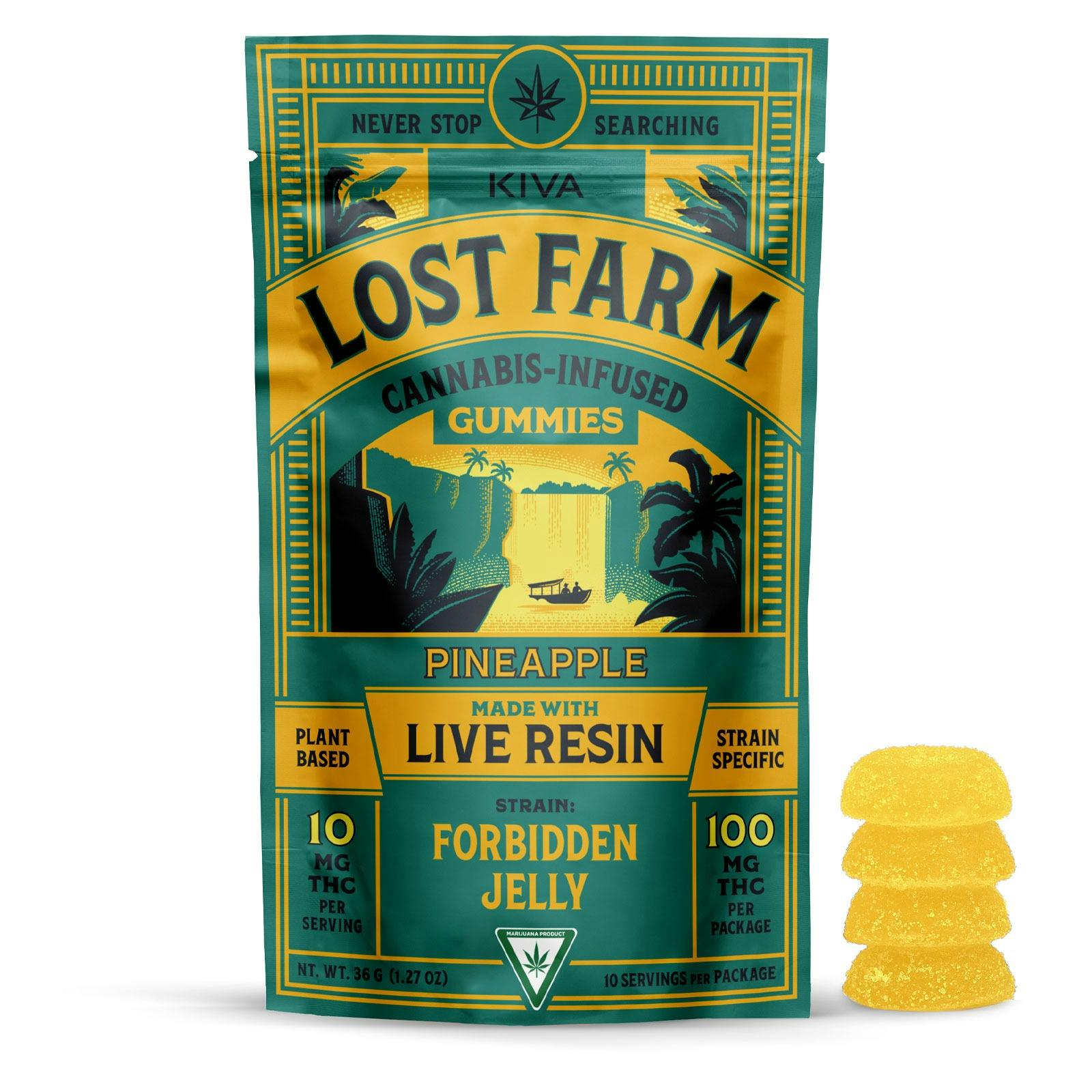Lost Farm: 10mg Lost Farm 'Forbidden Jelly x Pineapple' Live Resin ...
