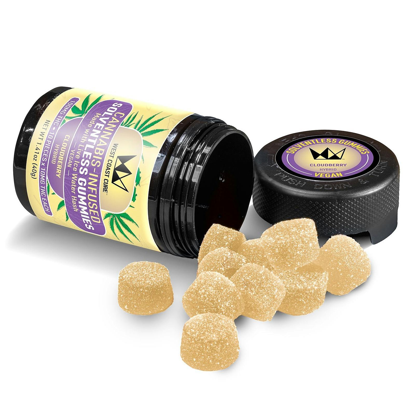 West Coast Cure: Cloudberry Flavored - 10 Gummies (10mg each) | Leafly