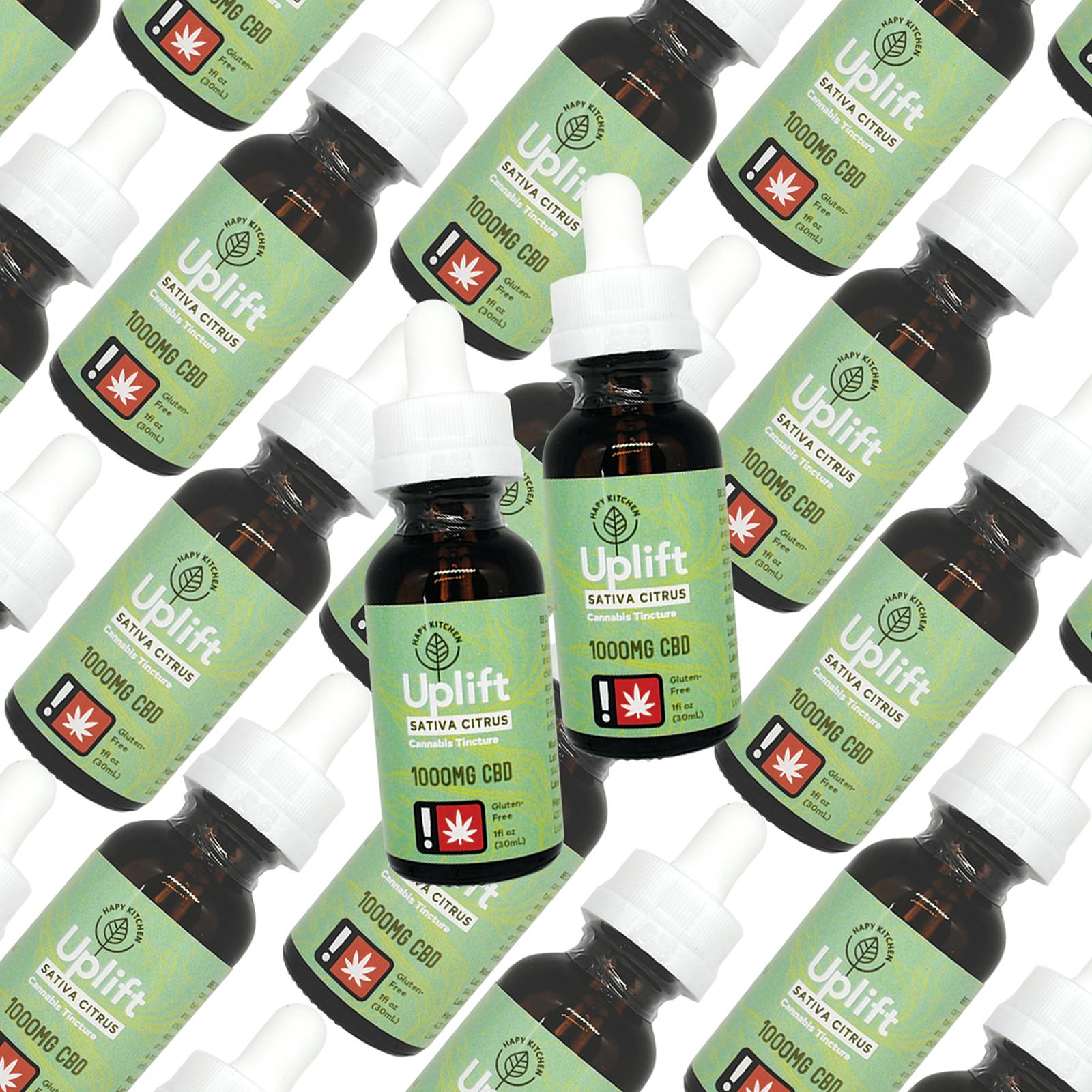 Hapy Kitchen: Tinctures - Uplift Sativa Citrus - 1 oz. 1000mg CBD | Leafly