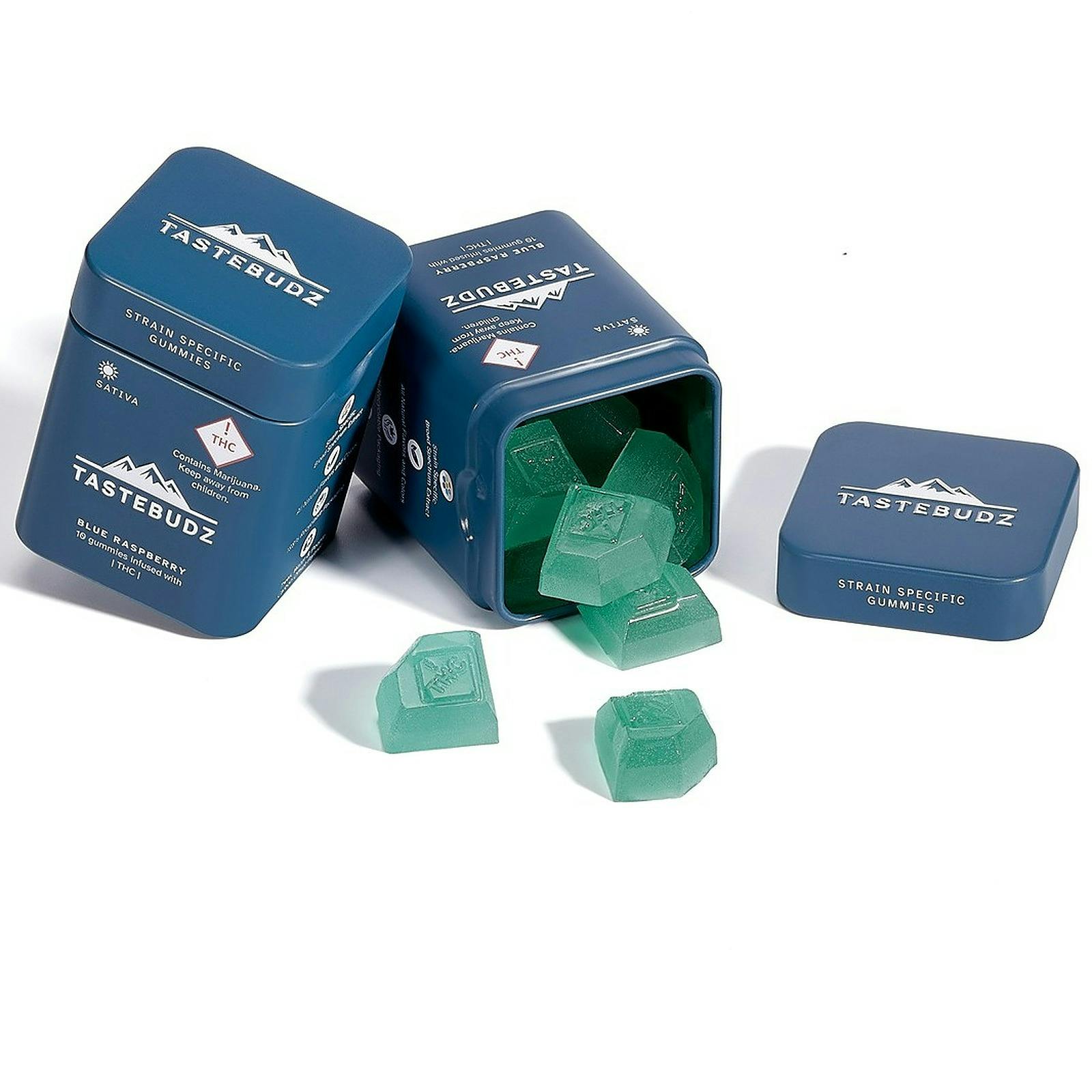 TasteBudz: Blue Raspberry Sativa Rosin Gummies | THC | | Leafly