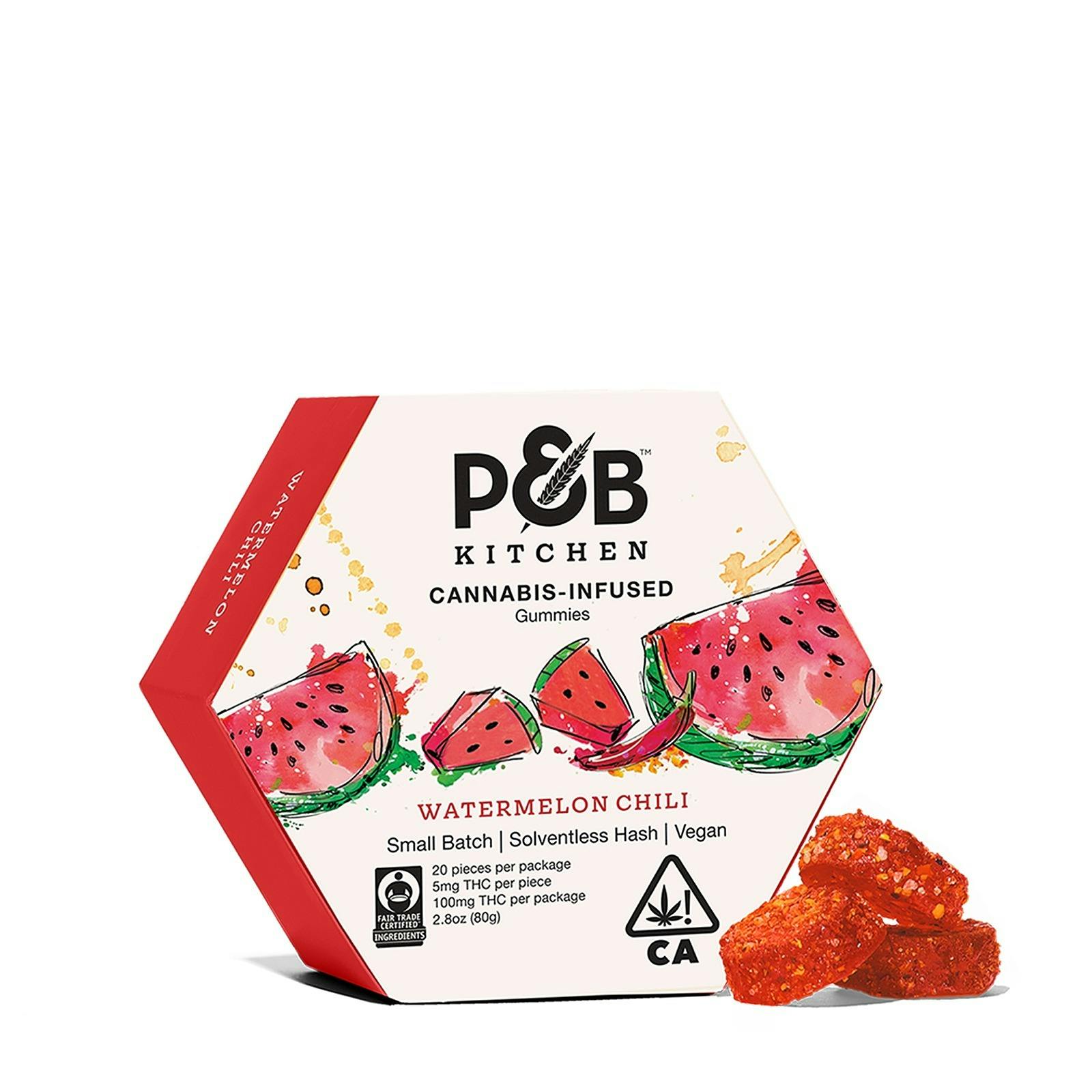 P&B Kitchen: Watermelon Chili Solventless Hash Gummies | Leafly