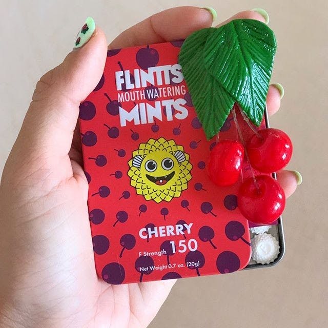 Flintts Mouth Watering Mints: Dark Cherry F Strength 150 | Leafly