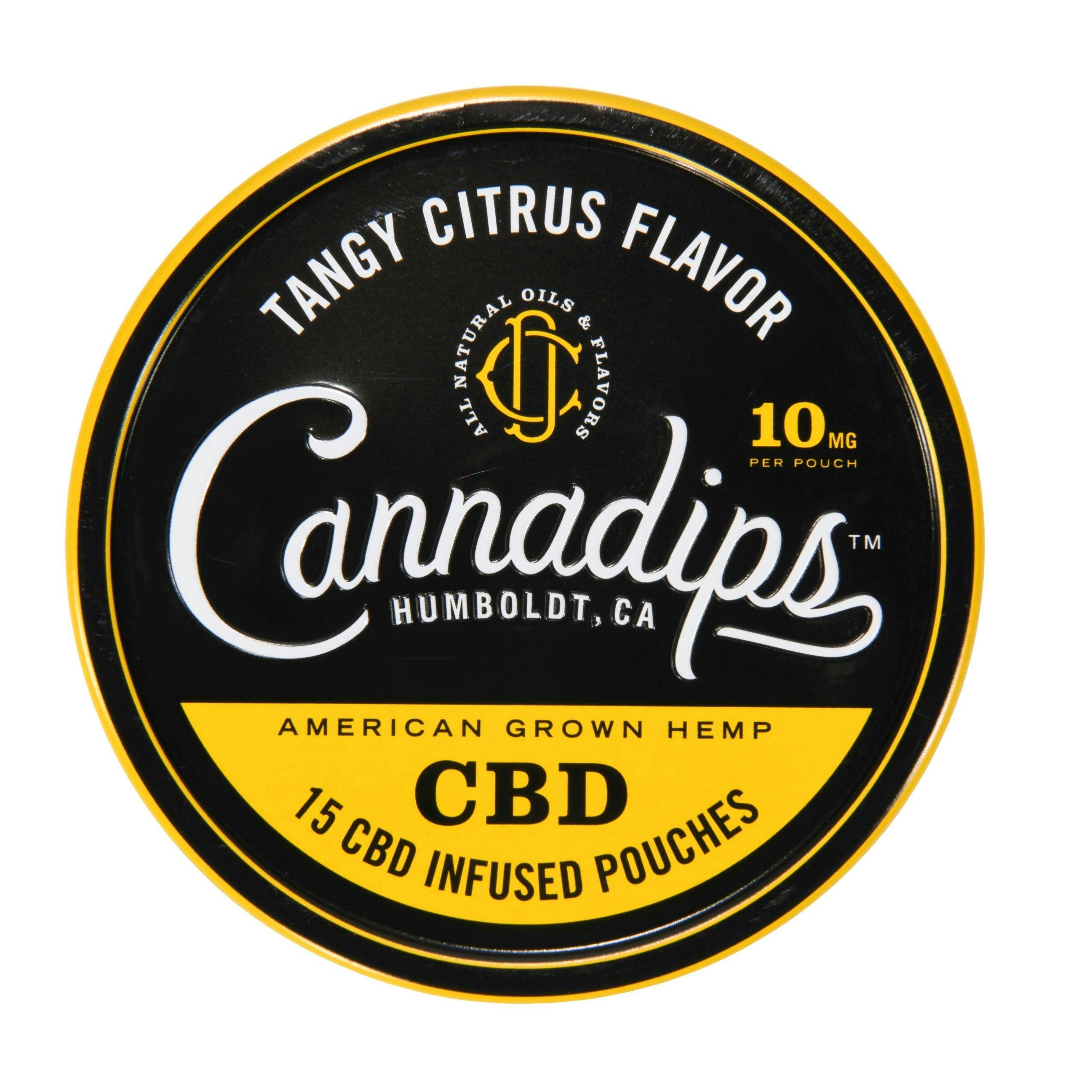 Cannadips: Cannadips CBD: Tangy Citrus Tin | Leafly