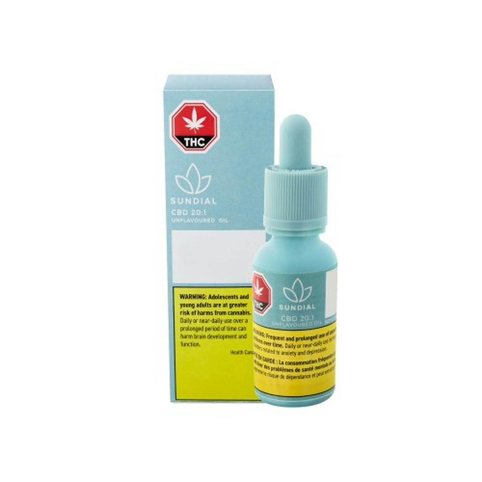 Sundial Cannabis: CBD Drops Unflavoured 30 ml | Leafly