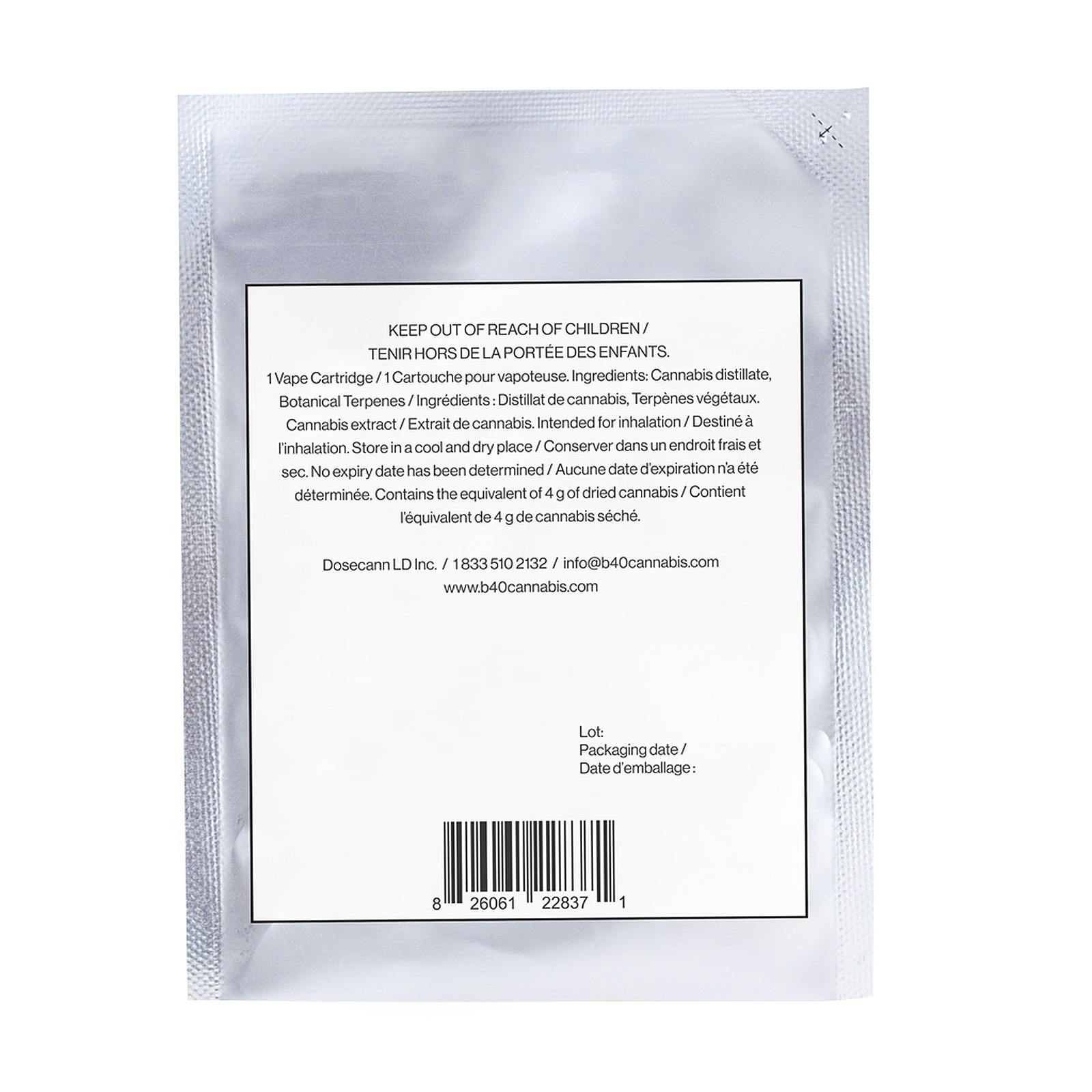 Back Forty: Sour Apple 510 Thread Cartridge - 1 g | Leafly