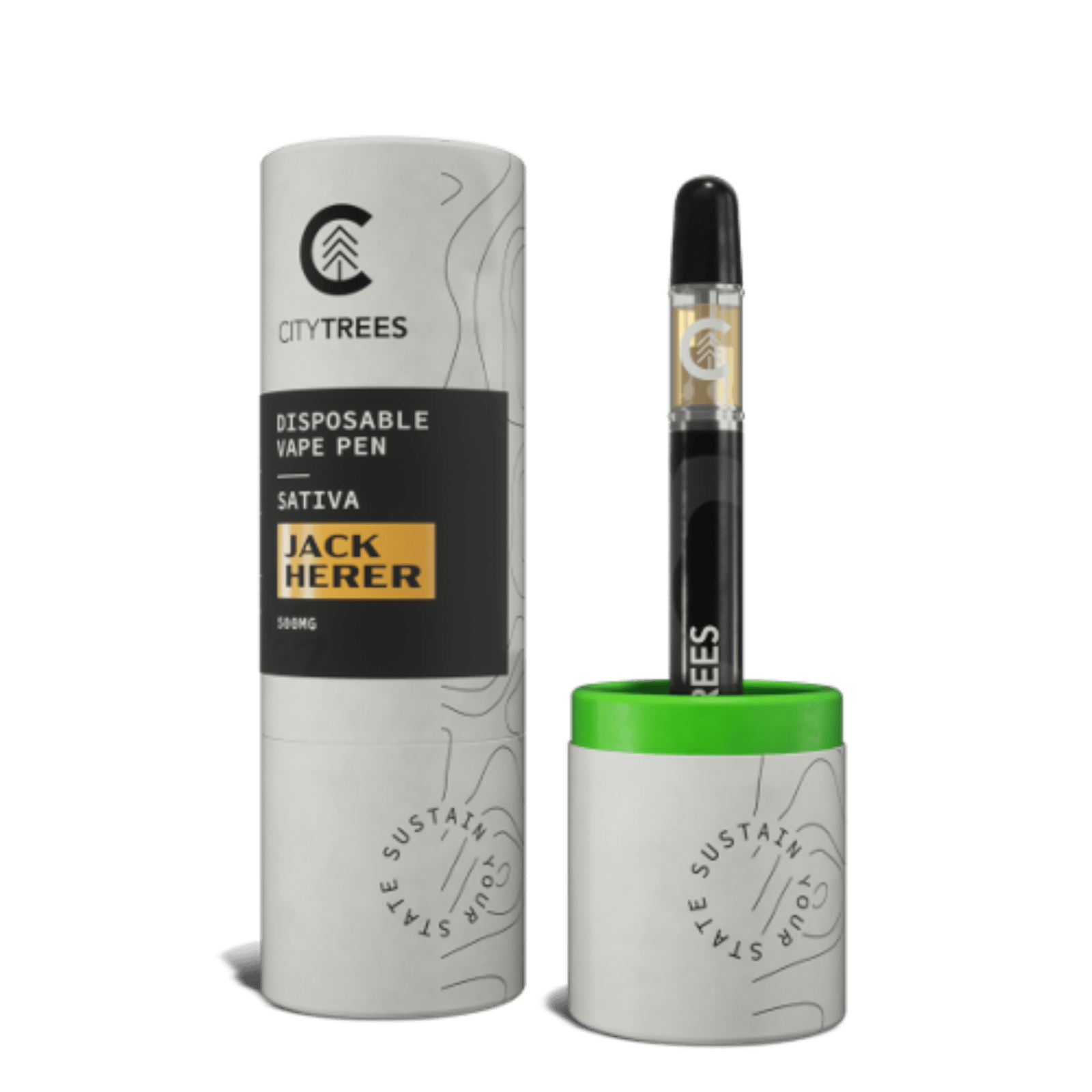 City Trees: City Trees 500mg Jack Herer Disposable Vape Pen | Leafly
