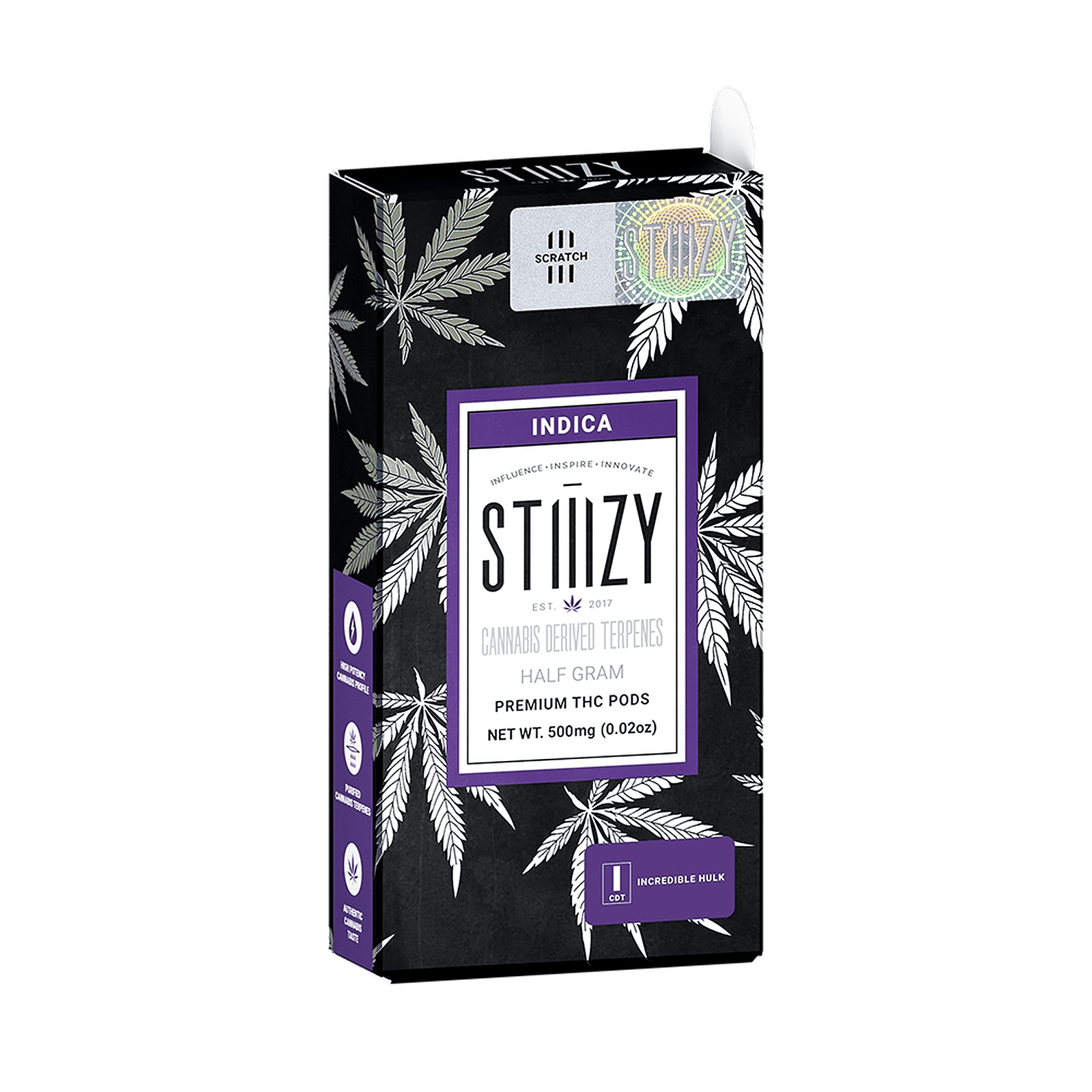 STIIIZY: INCREDIBLE HULK CANNABIS DERIVED TERPENES POD .5G | Leafly