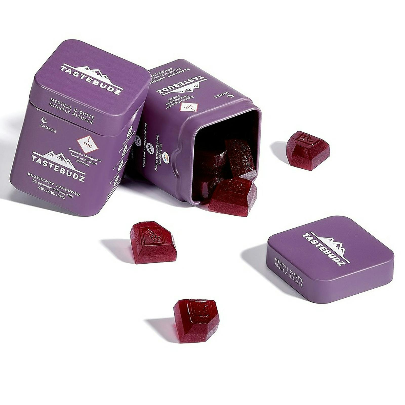 TasteBudz: MED Blueberry Lavender Nightly Rituals Rosin Gummies | CBN ...