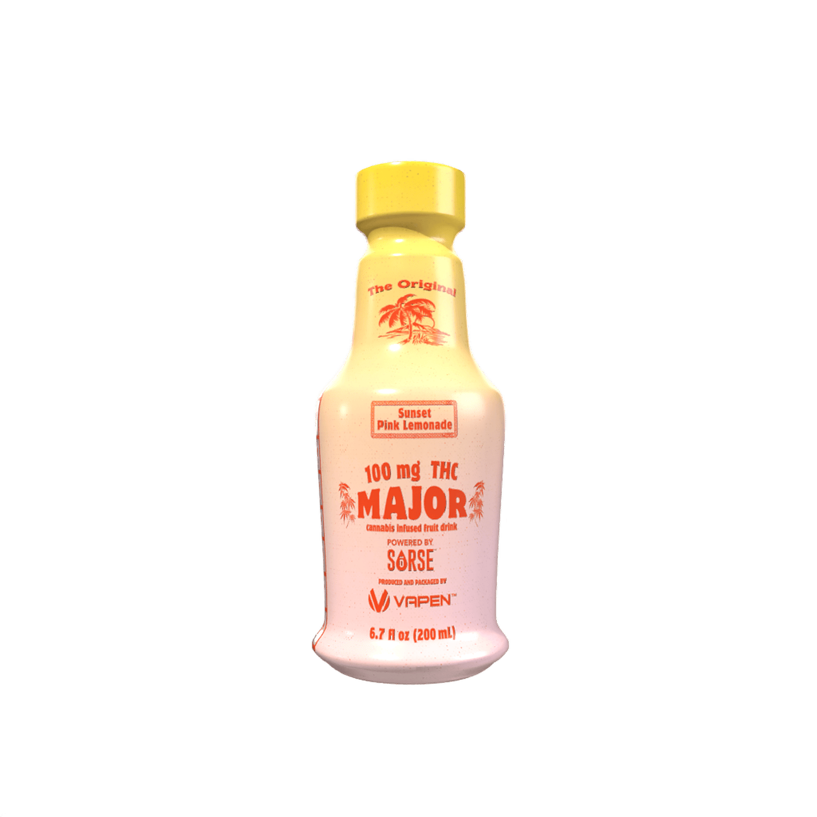 Major: Sunset Pink Lemonade 100mg Fruit Drink AZ | Leafly